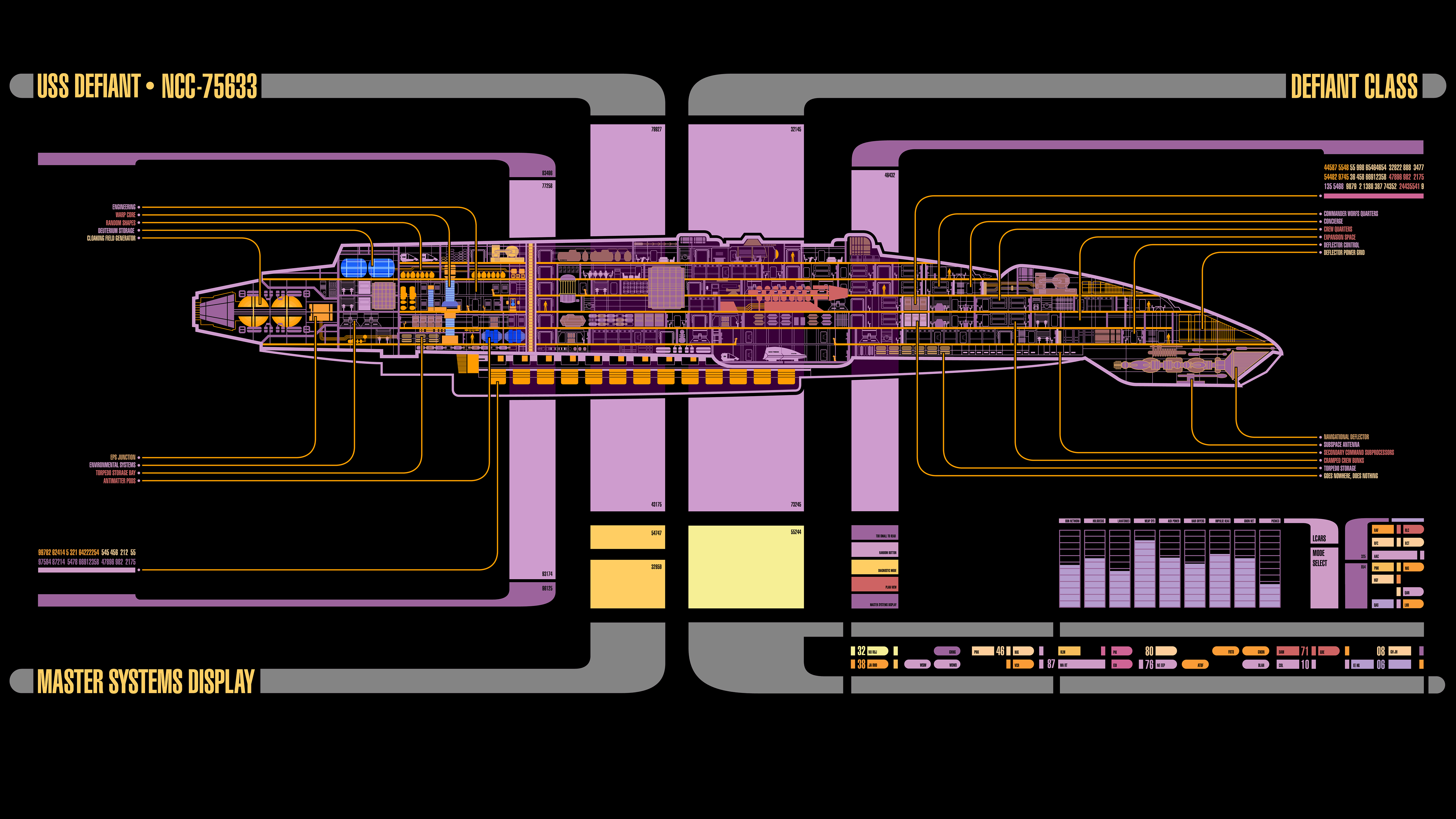 USS Defiant Schematics | MyConfinedSpace