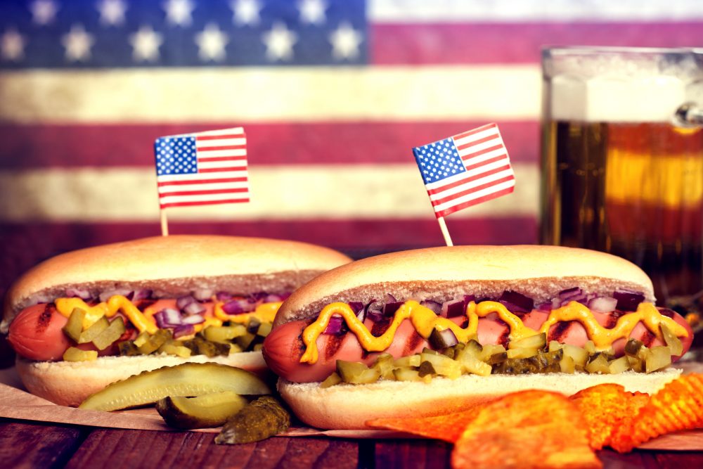 American Flag Hot Dogs - MyConfinedSpace