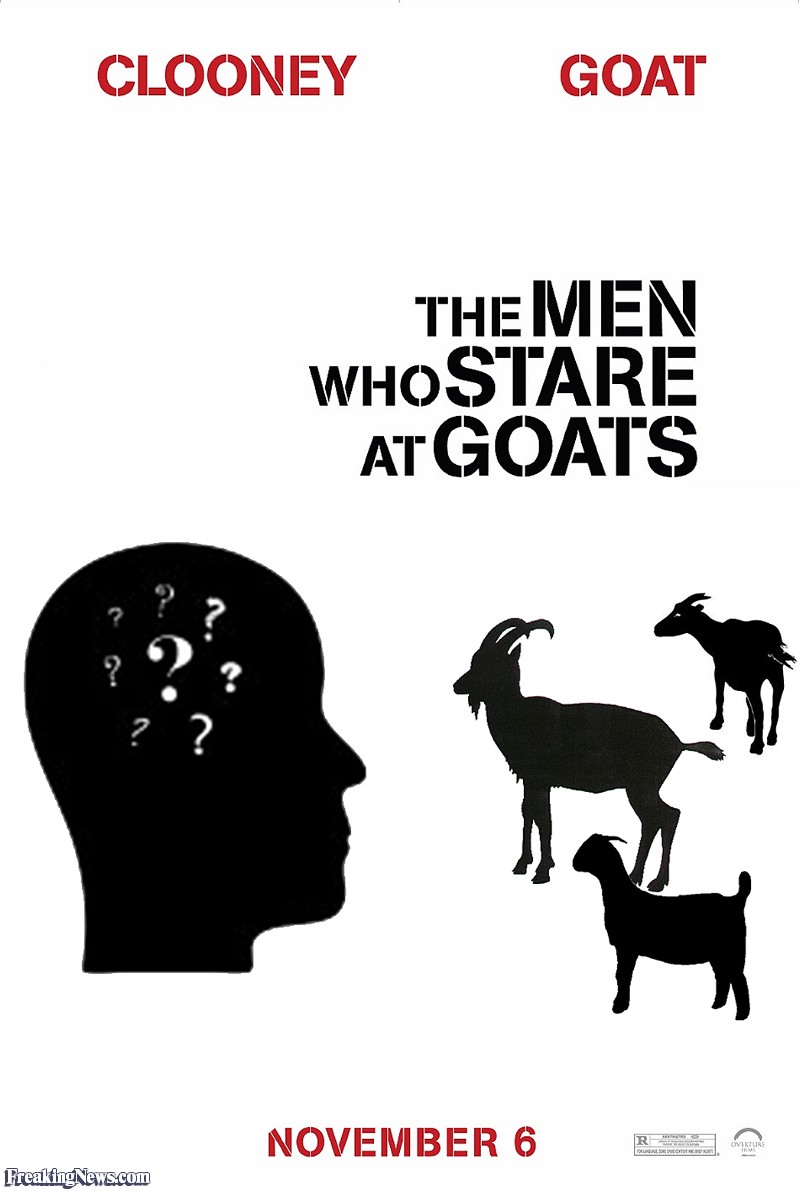 Men Who Stare At Goats movie poster - MyConfinedSpace