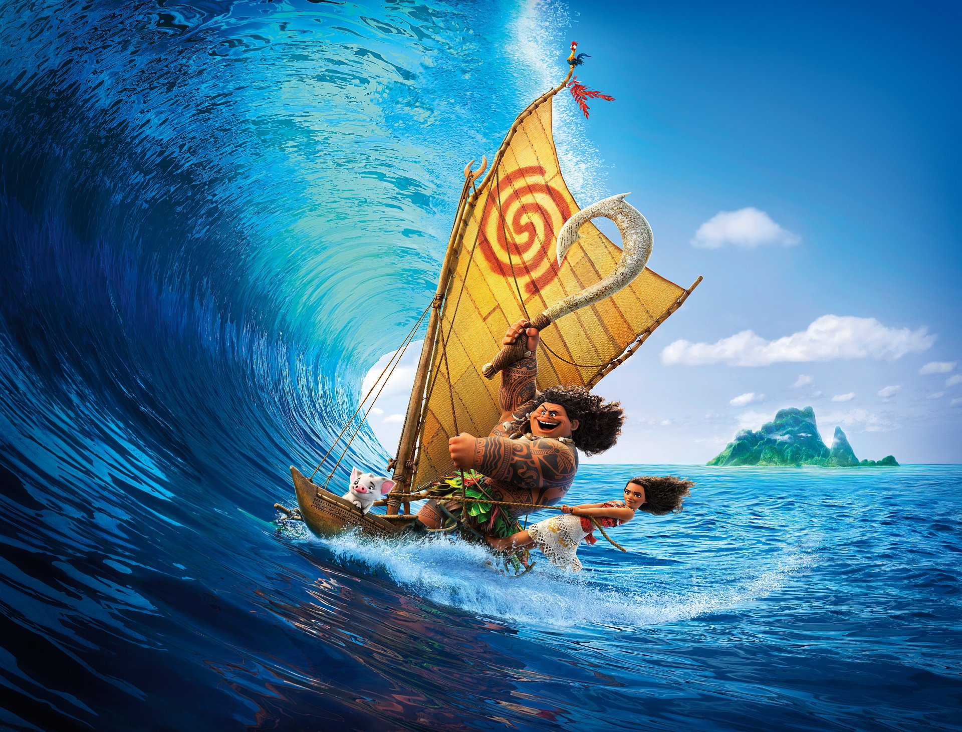 Moana Surfing on a boat - MyConfinedSpace