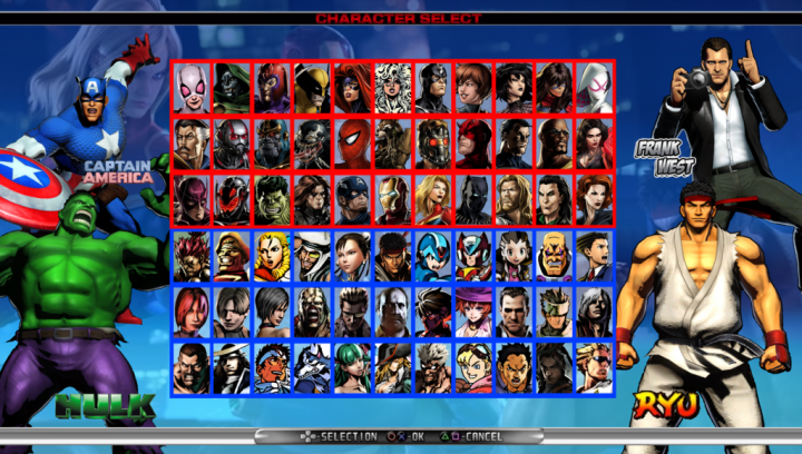 “Marvel Vs Capcom Infinite” character select - MyConfinedSpace