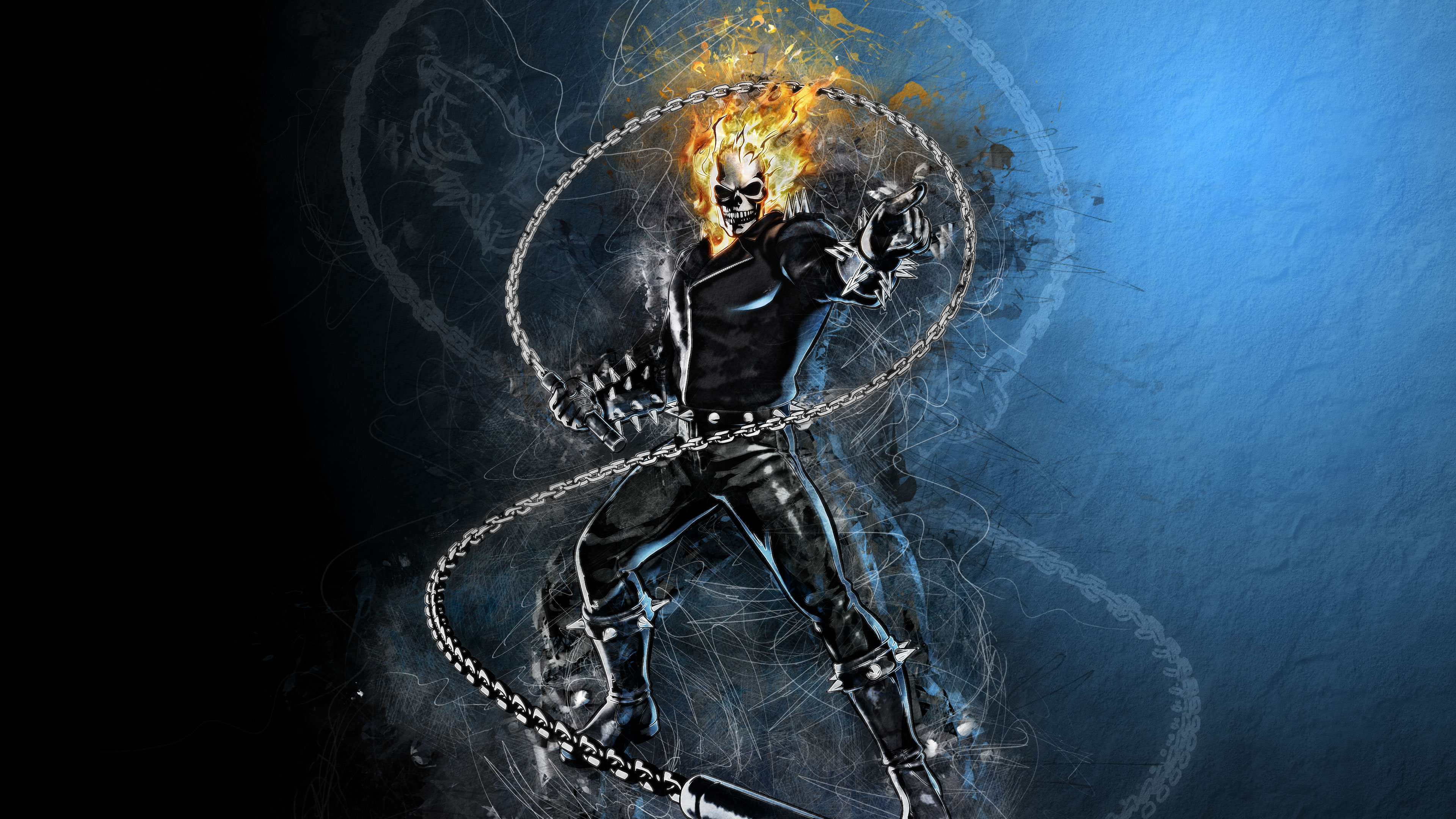 Ghost Rider with a chain - MyConfinedSpace