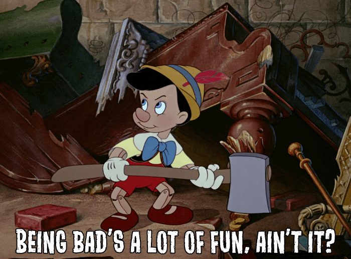 being bad’s a lot of fun ain’t it - MyConfinedSpace