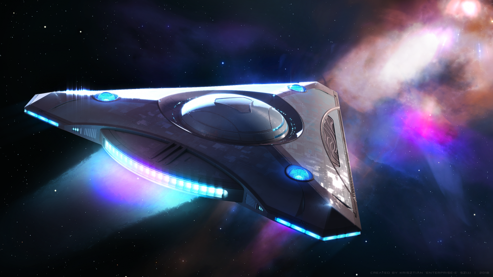 Neon Spaceship | MyConfinedSpace