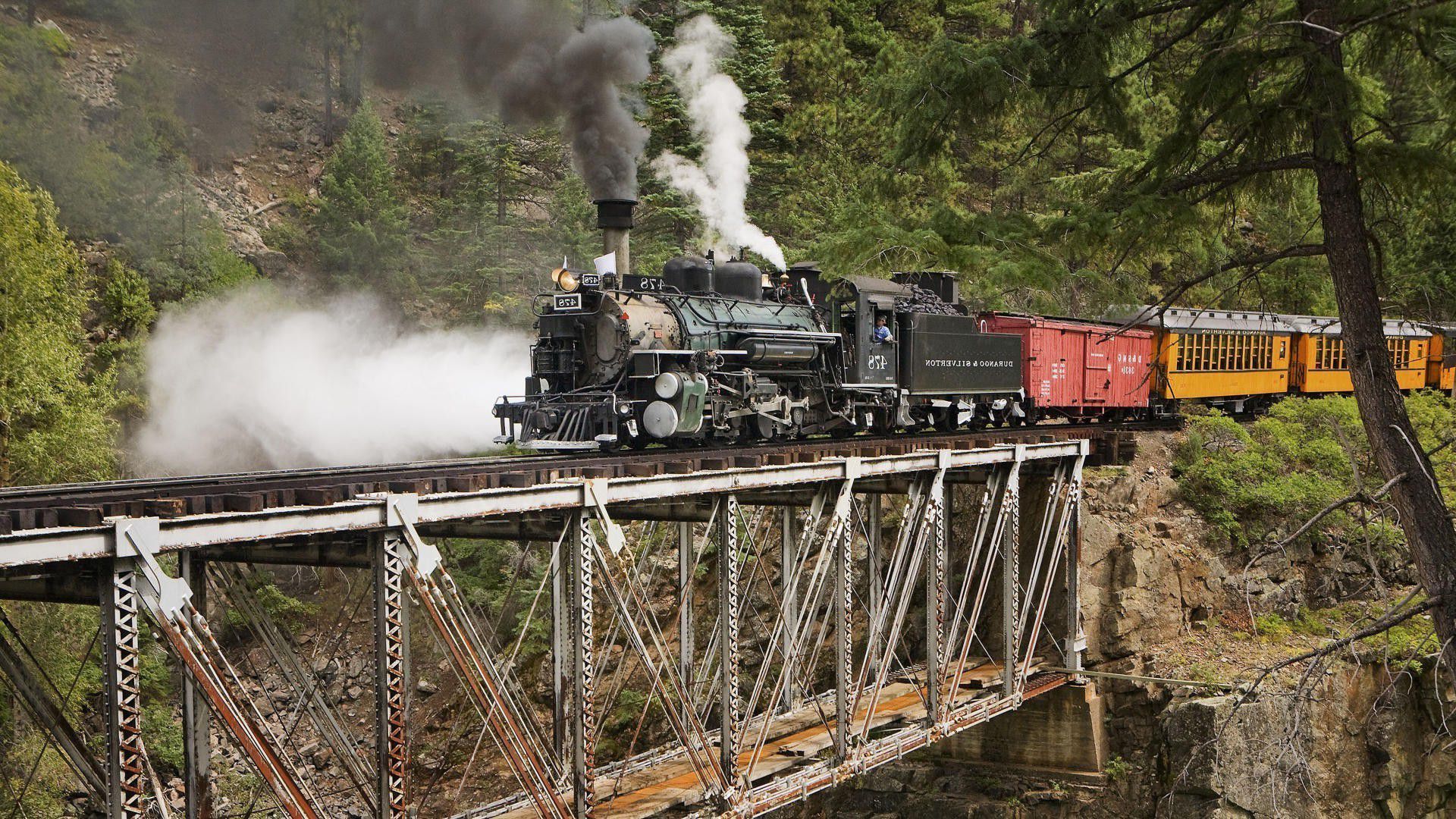 Smokey Train On Bridge « MyConfinedSpace