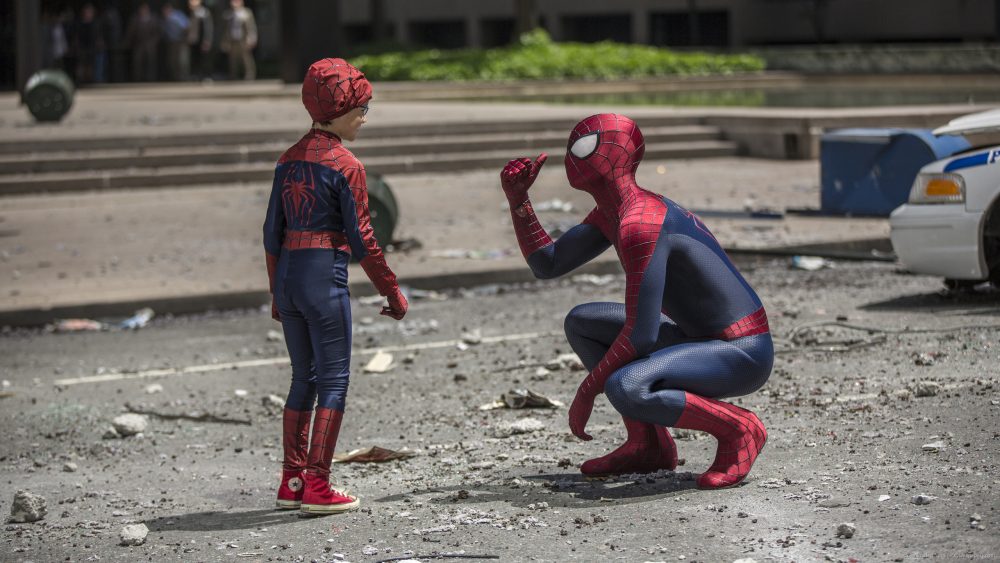 Spider-man saves Spider-boy - MyConfinedSpace