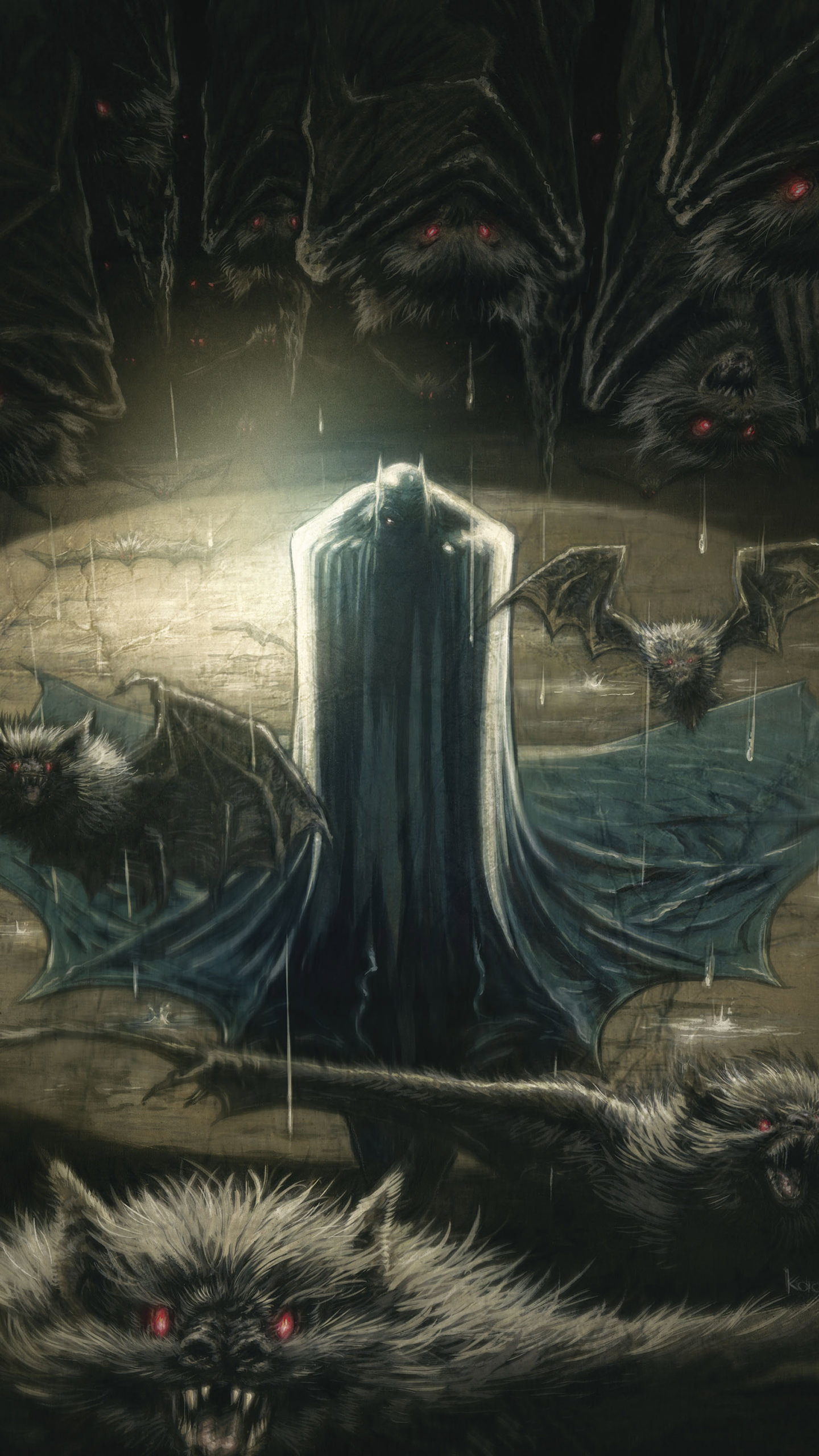 batman with his bats - MyConfinedSpace
