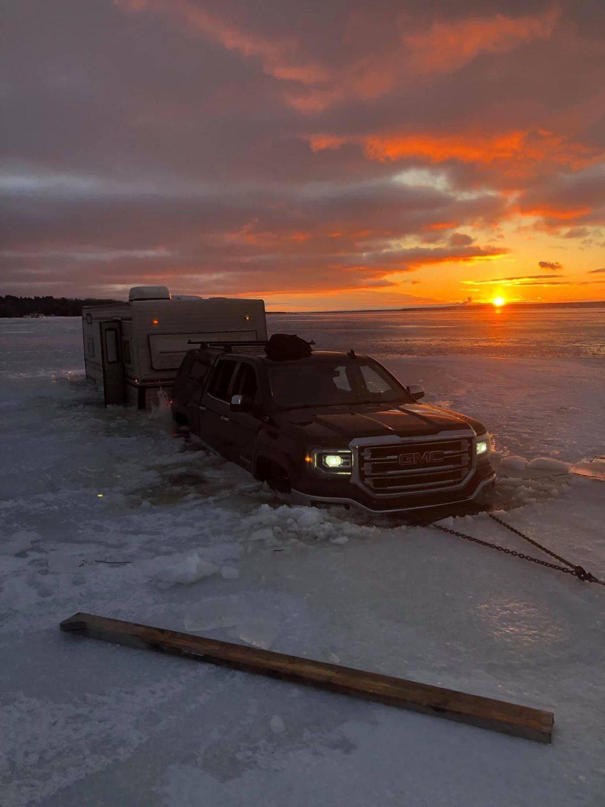 Iced Truck At Night - MyConfinedSpace