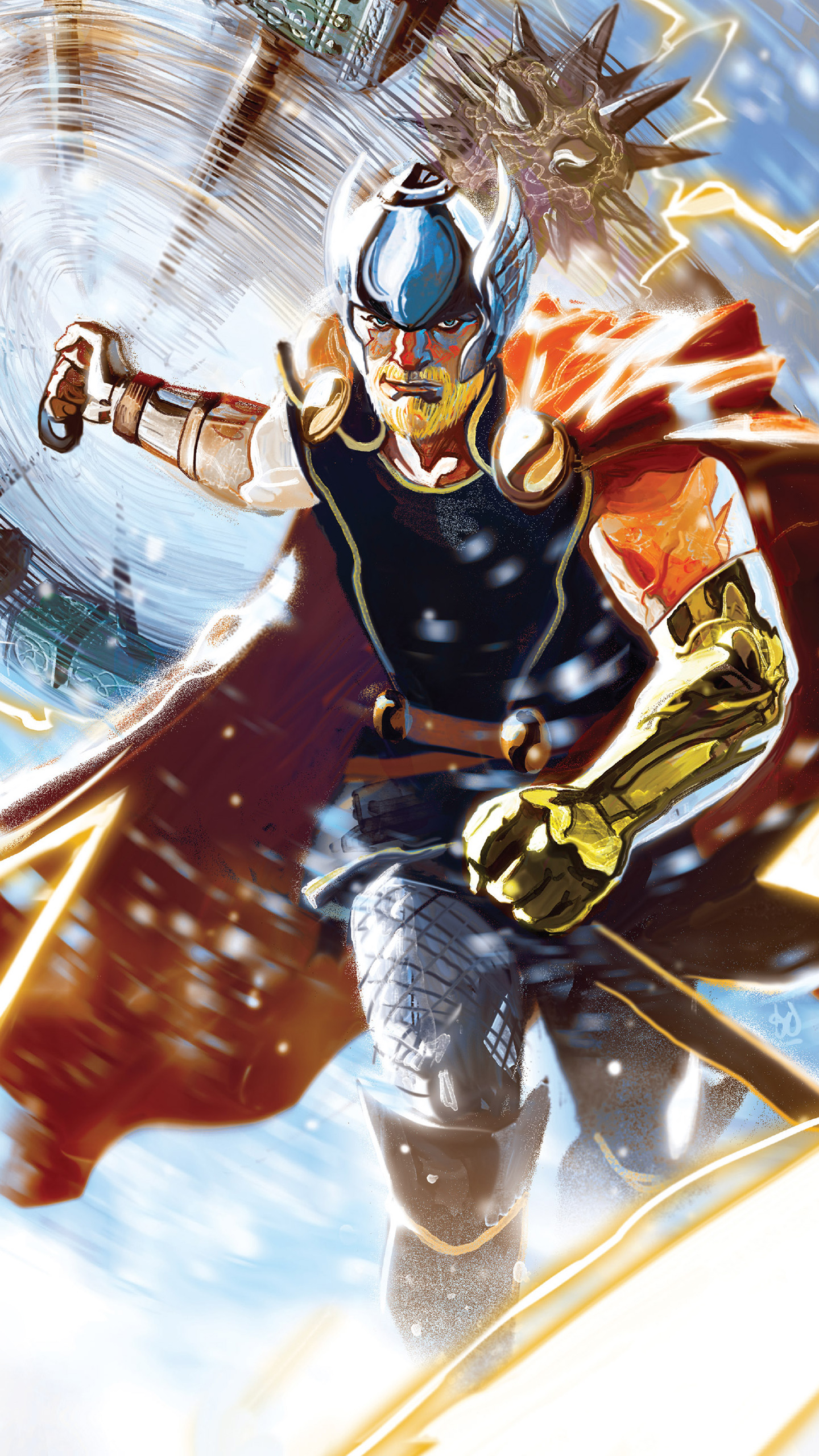 Thor with a golden arm - MyConfinedSpace