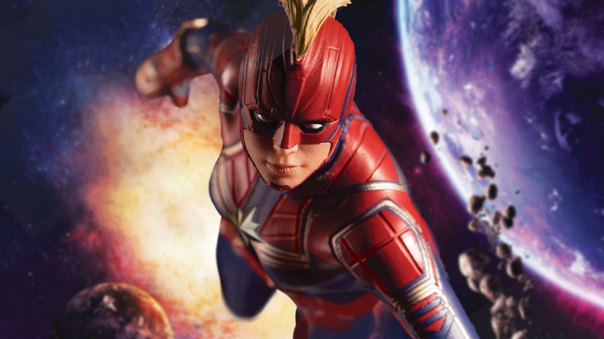 Captain Marvel in the Space - MyConfinedSpace