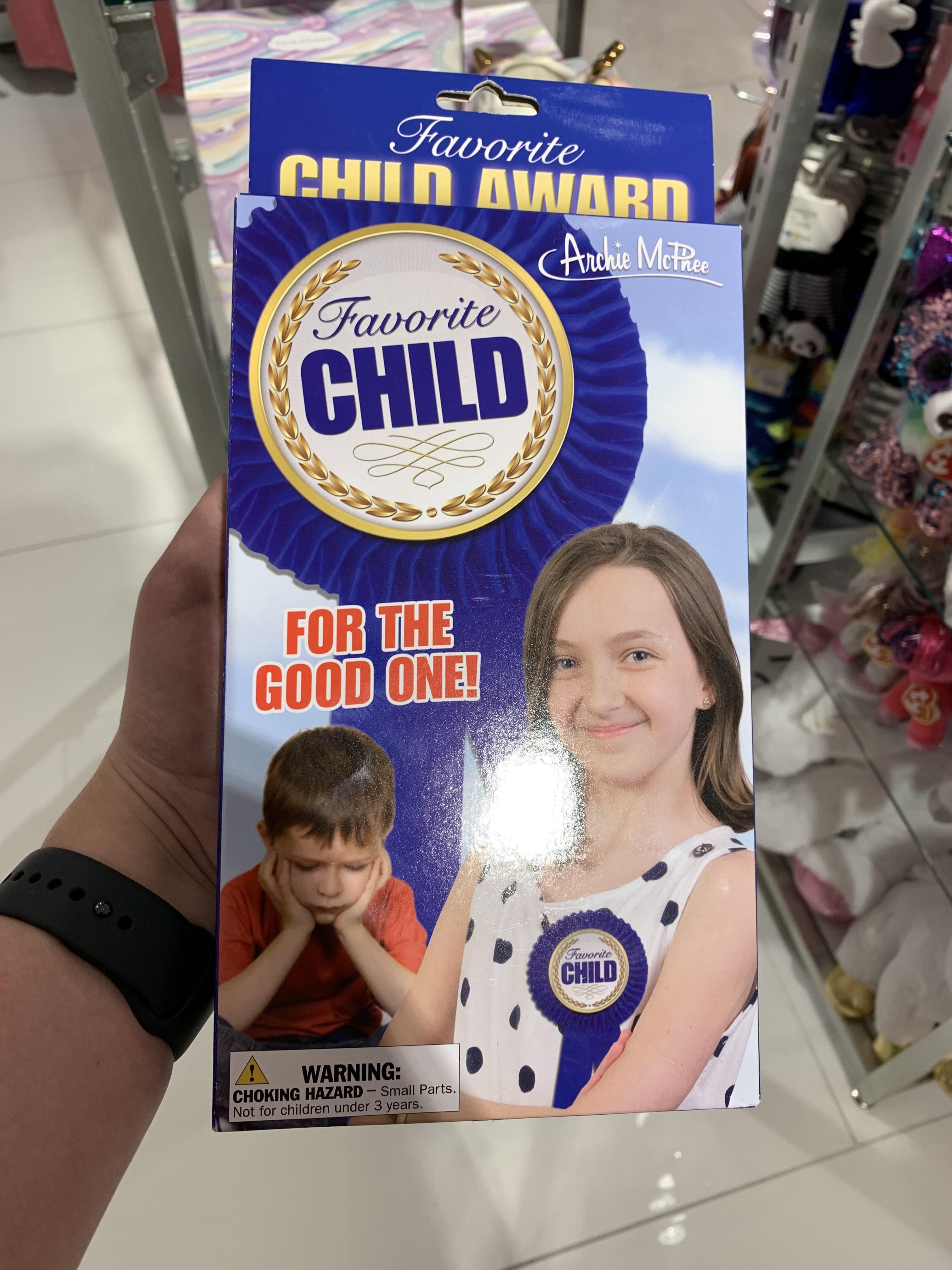 Favorite Child Award - MyConfinedSpace