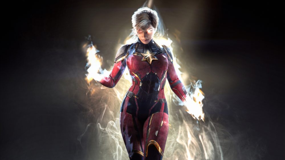 Captain Marvel is in flames - MyConfinedSpace
