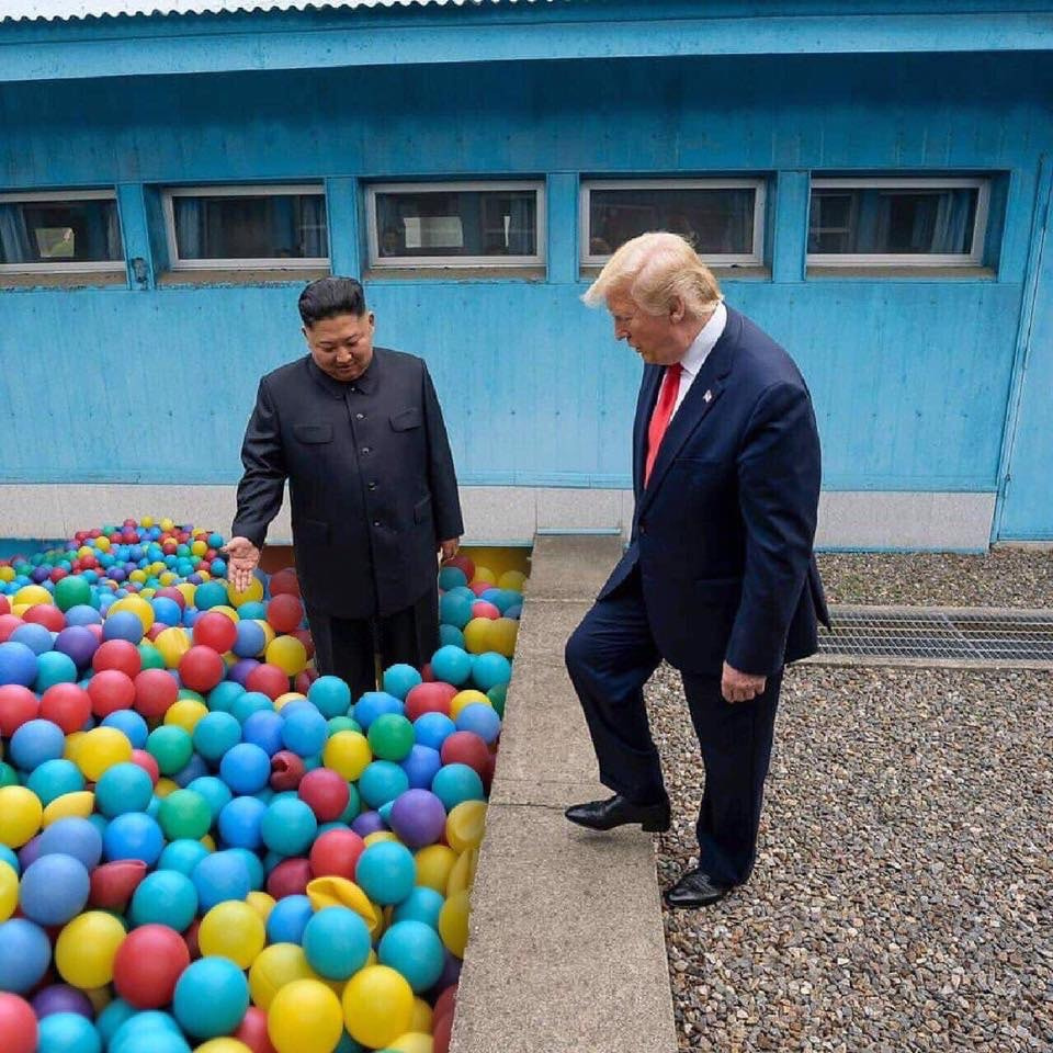 Donald Trump is welcomed to the Dictator Ball Pit - MyConfinedSpace