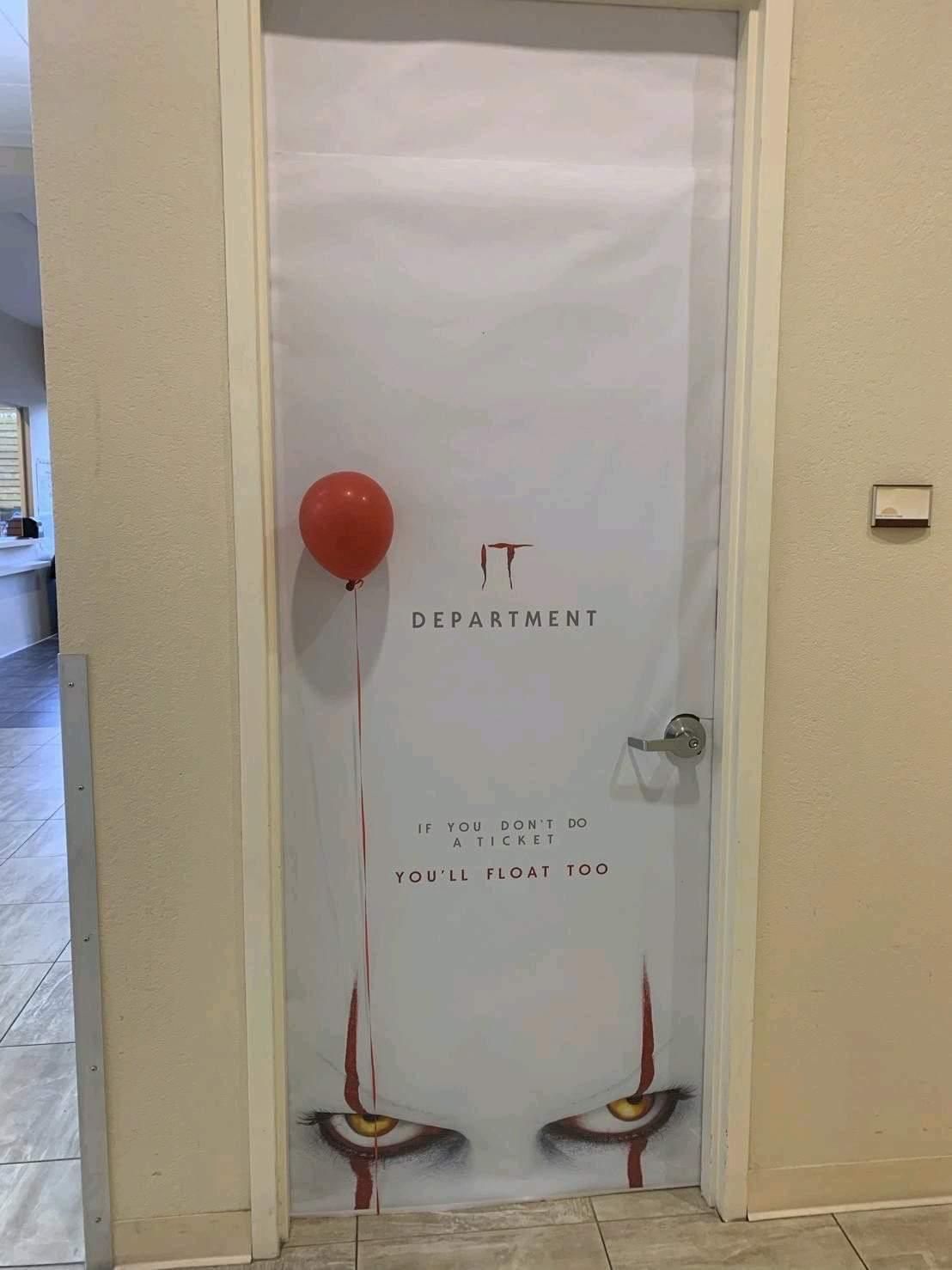 IT Department Door - MyConfinedSpace