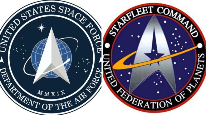 USSF is the Star Trek logo - MyConfinedSpace
