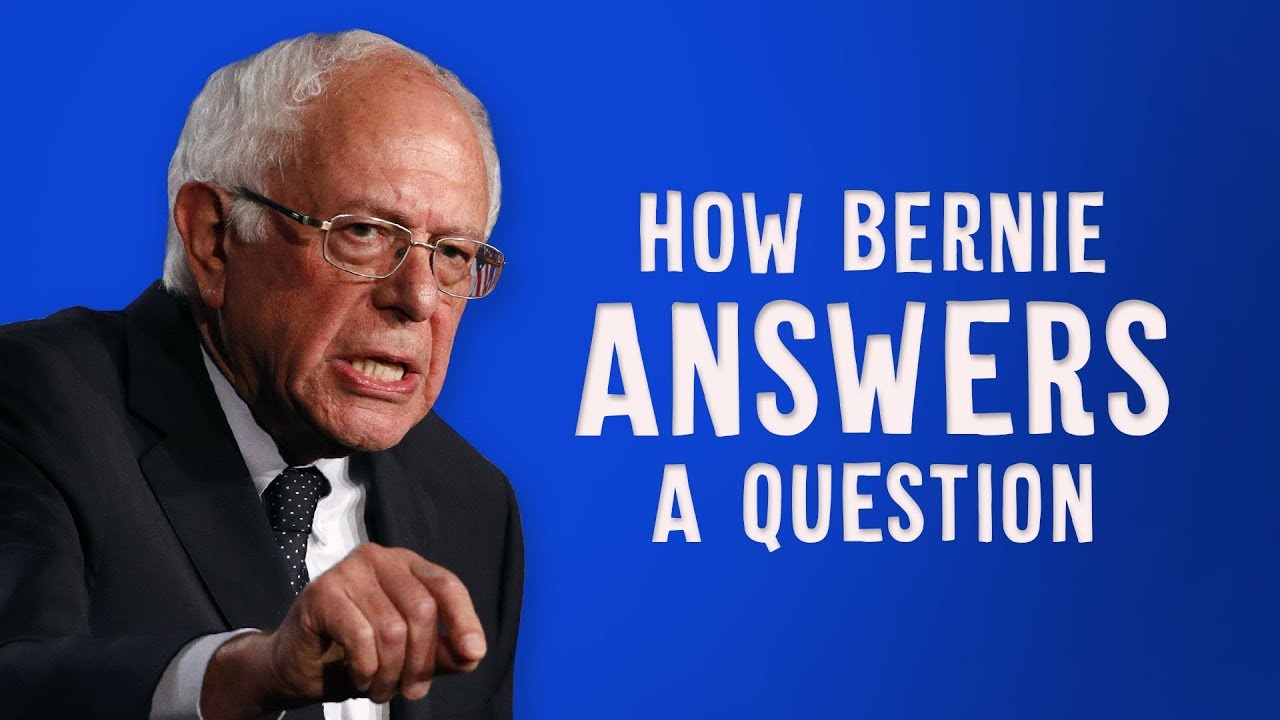 How Bernie Sanders Answers A Question - MyConfinedSpace