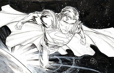Superman DC Comics Original Art Sketch By SHANE DAVIS eBay - MyConfinedSpace