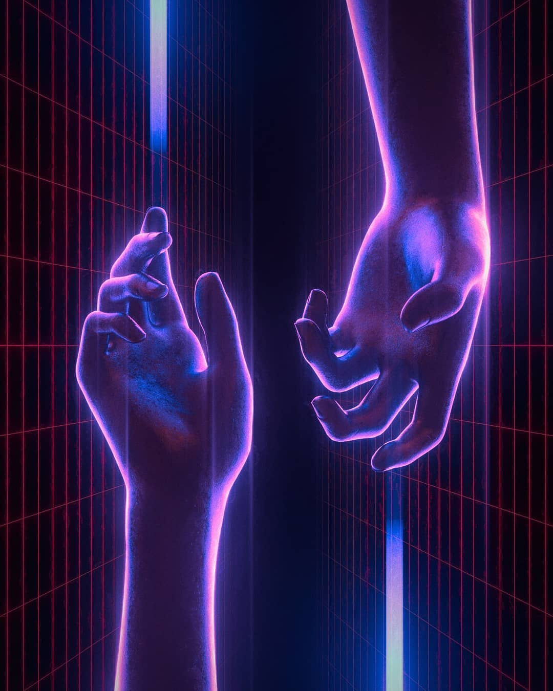 neon hands - MyConfinedSpace