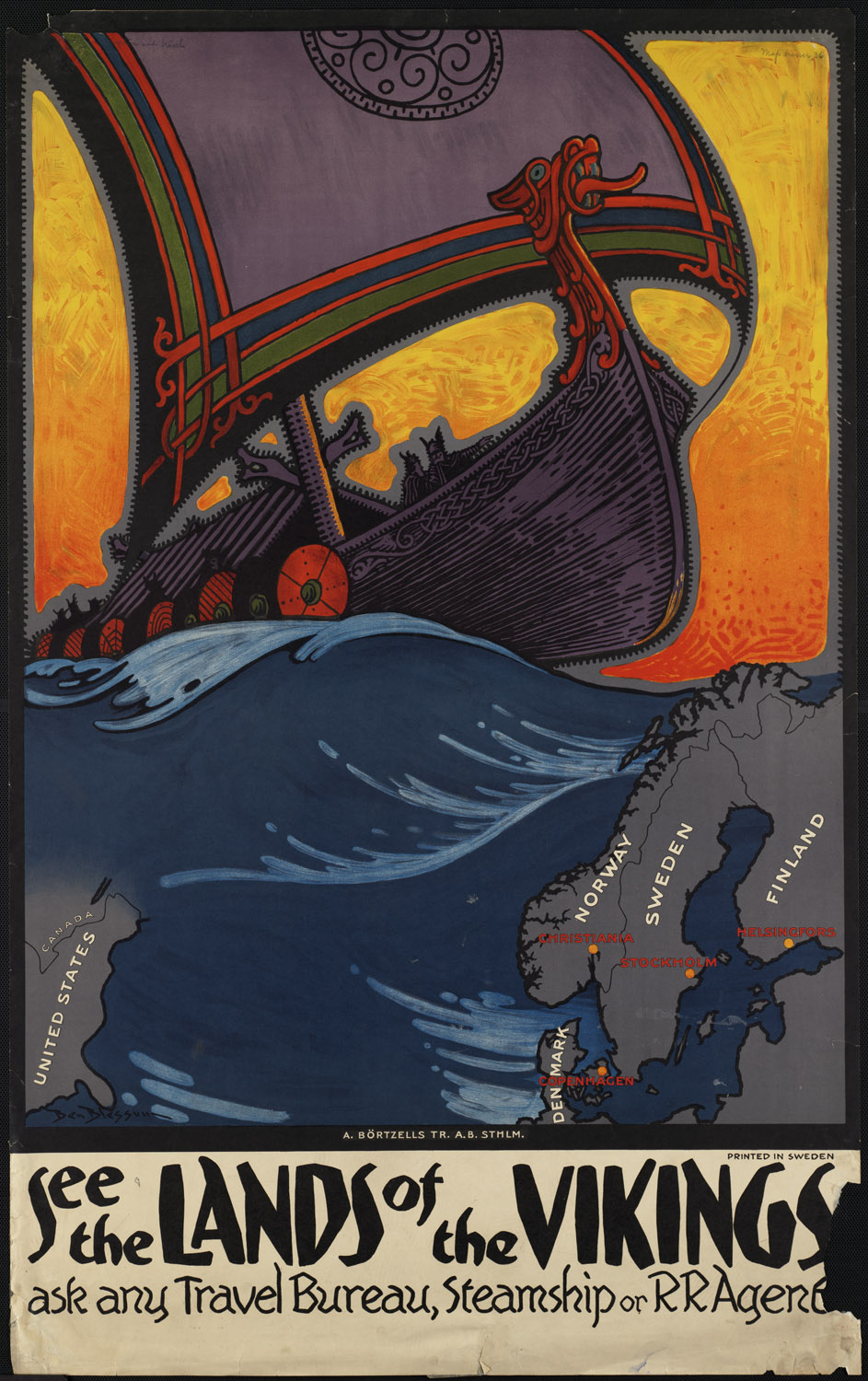 Norse Travel Poster - MyConfinedSpace