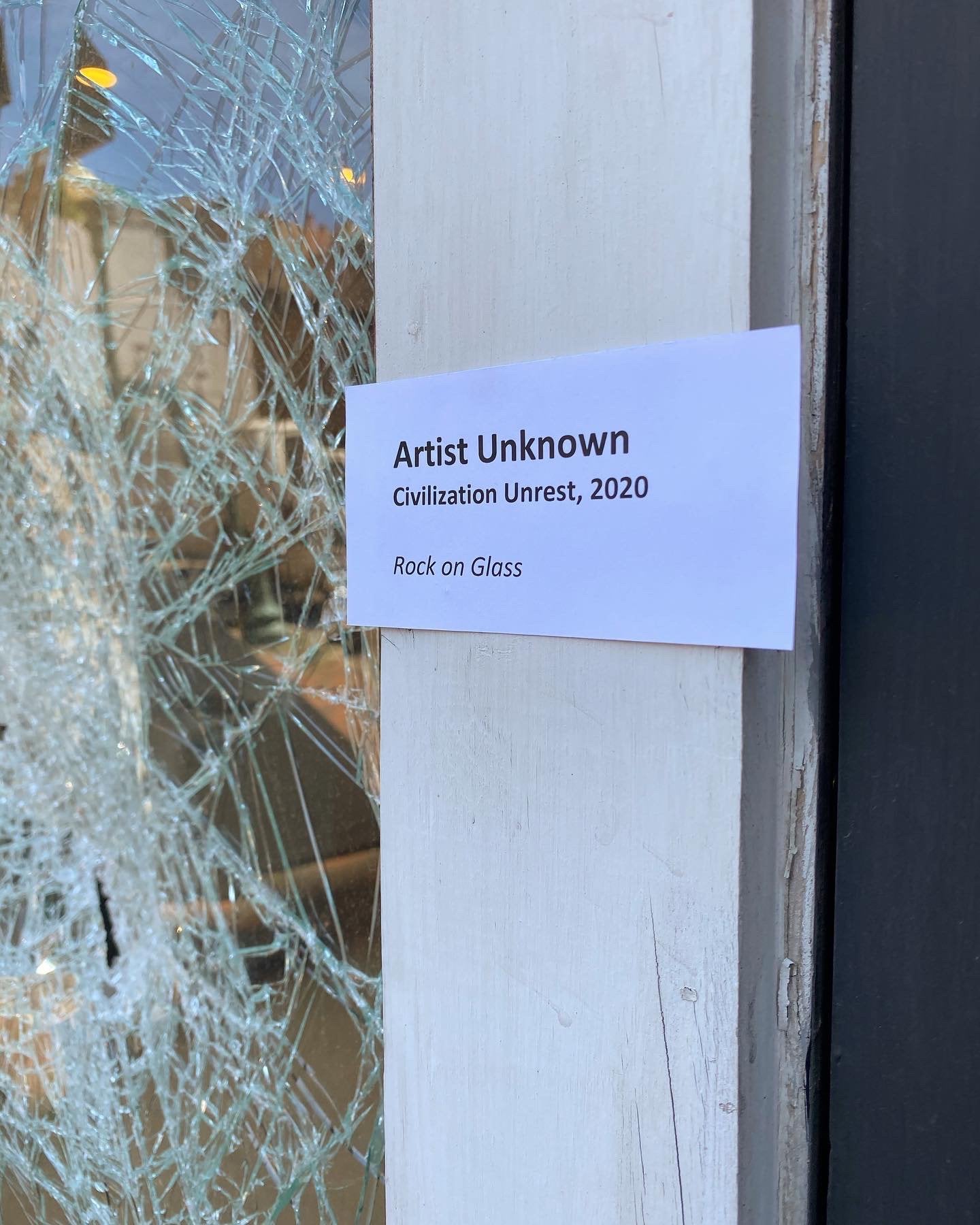 Lost a window to the riot didn’t lose an opportunity - MyConfinedSpace