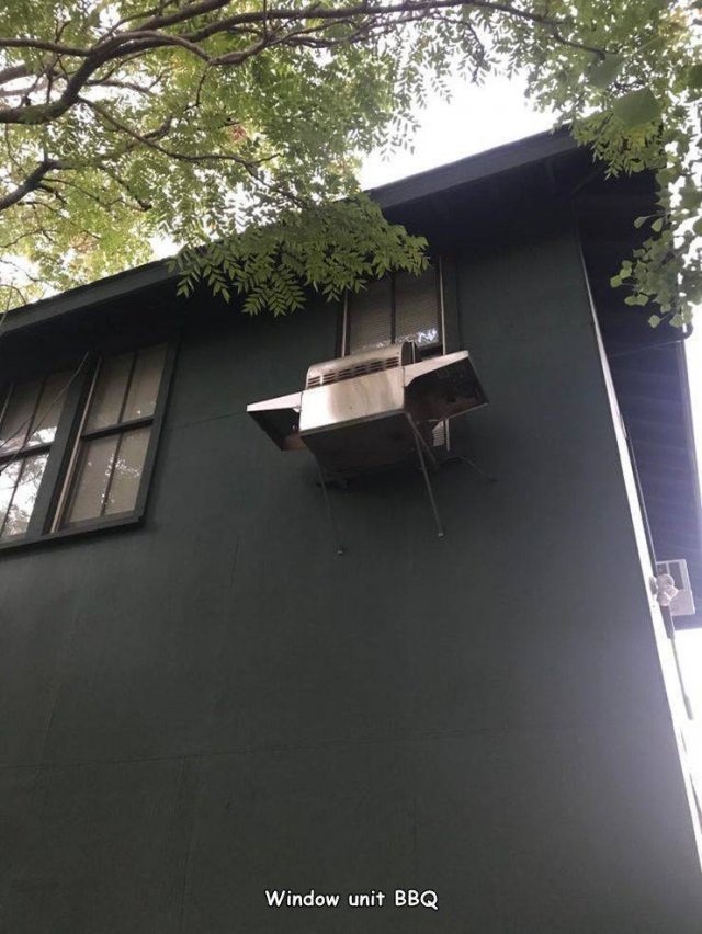 Window Unit BBQ - MyConfinedSpace MyConfinedSpace