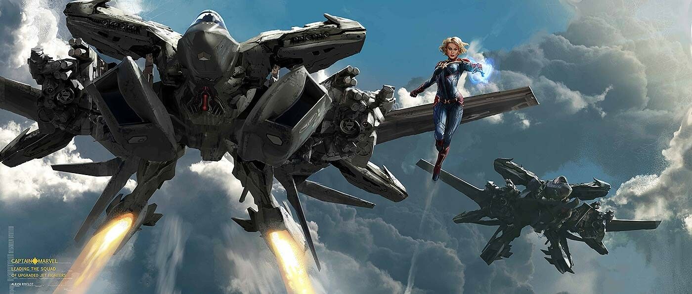 Captain Marvel Keyframe by Aleksi Briclot - MyConfinedSpace