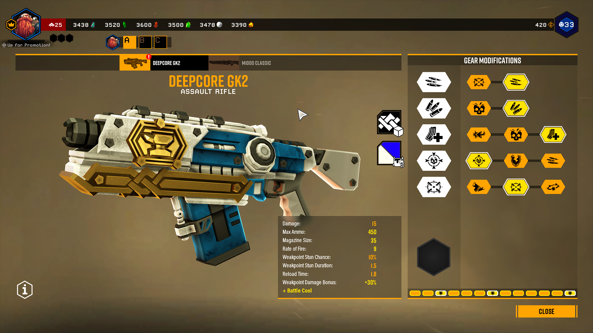 Deep Rock Galactic Deepcore GK2 Assault Rifle - MyConfinedSpace