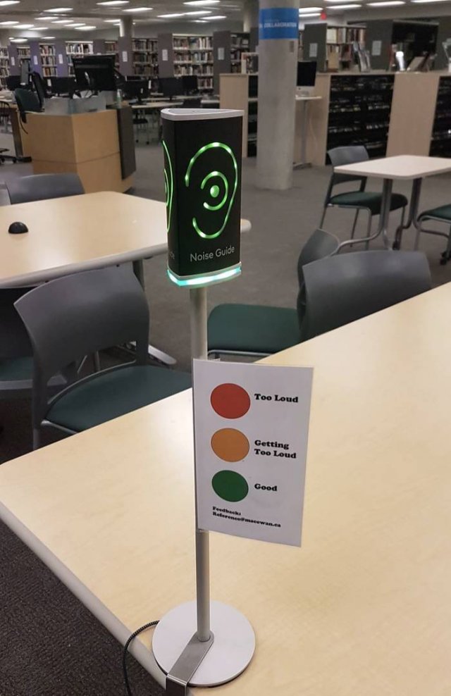 library sound indicator - MyConfinedSpace