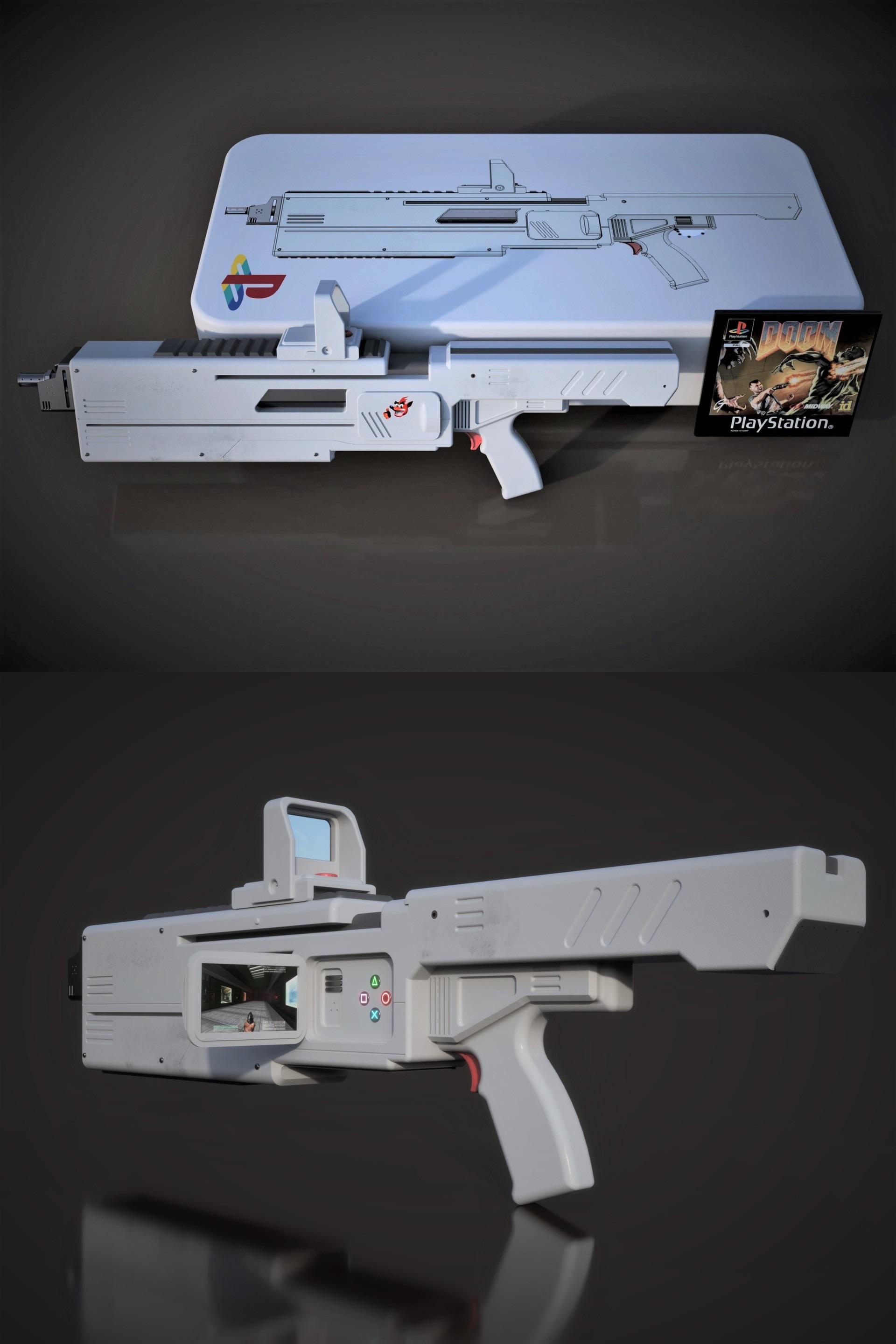 PlayStation 1 Gun by Joaquin Bozicovich - MyConfinedSpace