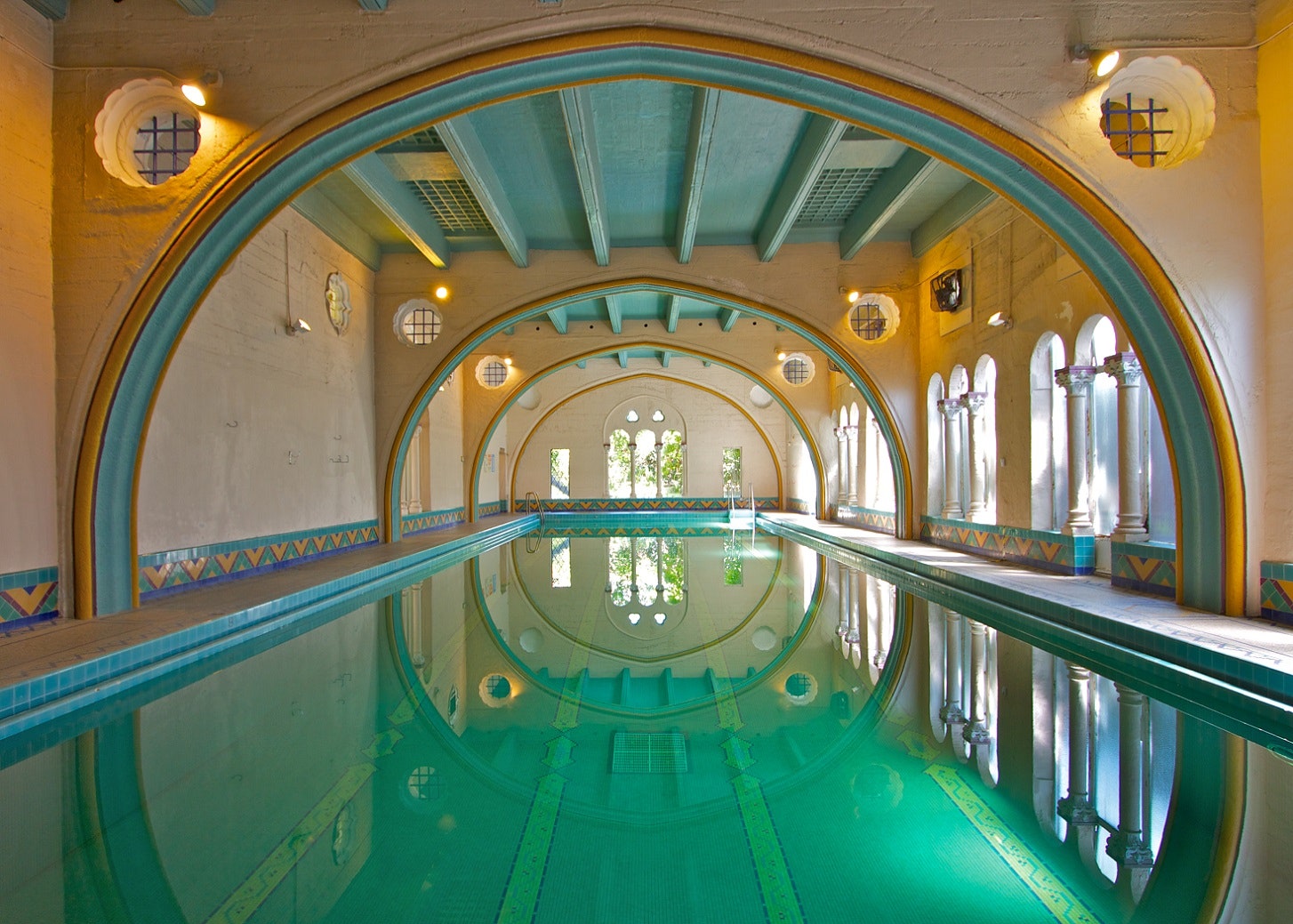 The beautiful Berkeley City Club indoor pool designed by Julia Morgan ...
