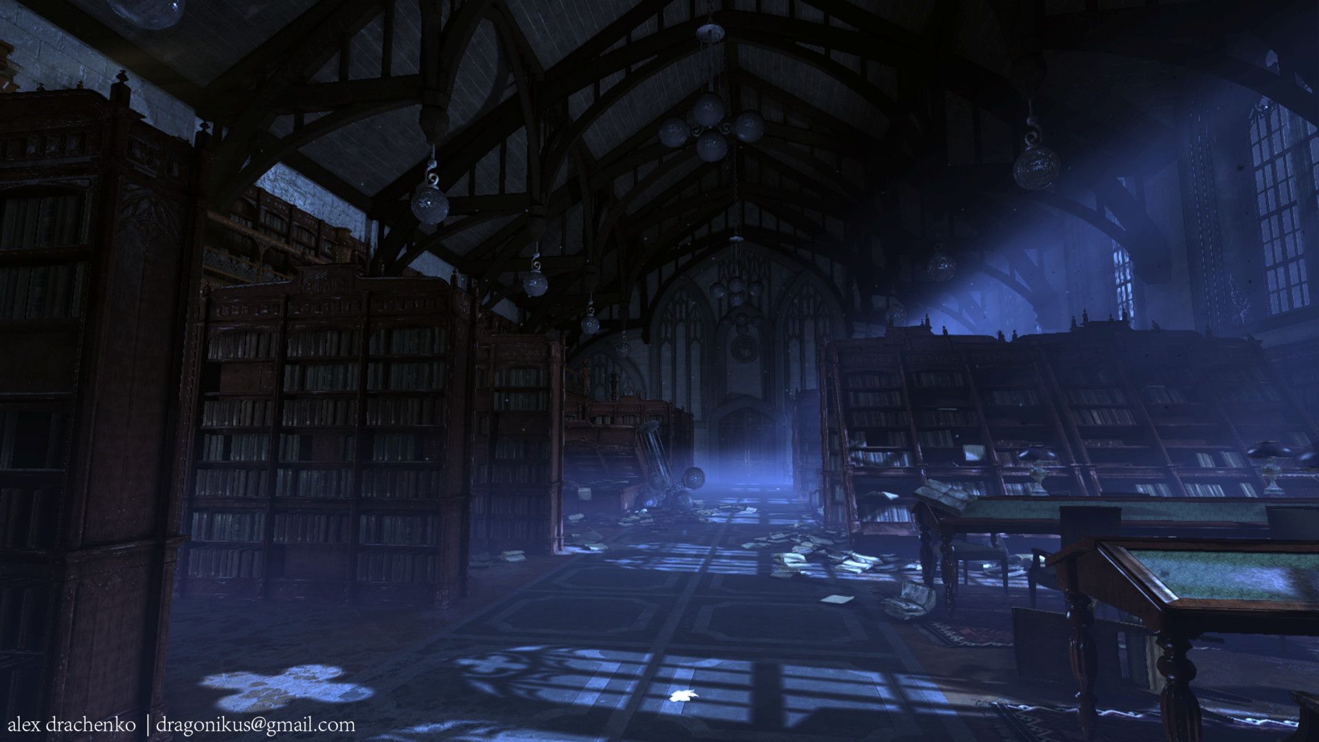 Miskatonic Library Level by Alexander Drachenko - MyConfinedSpace