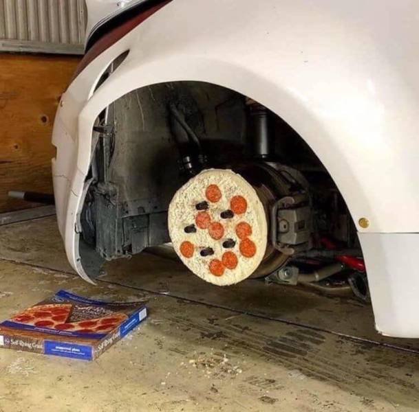 pizza tire - MyConfinedSpace