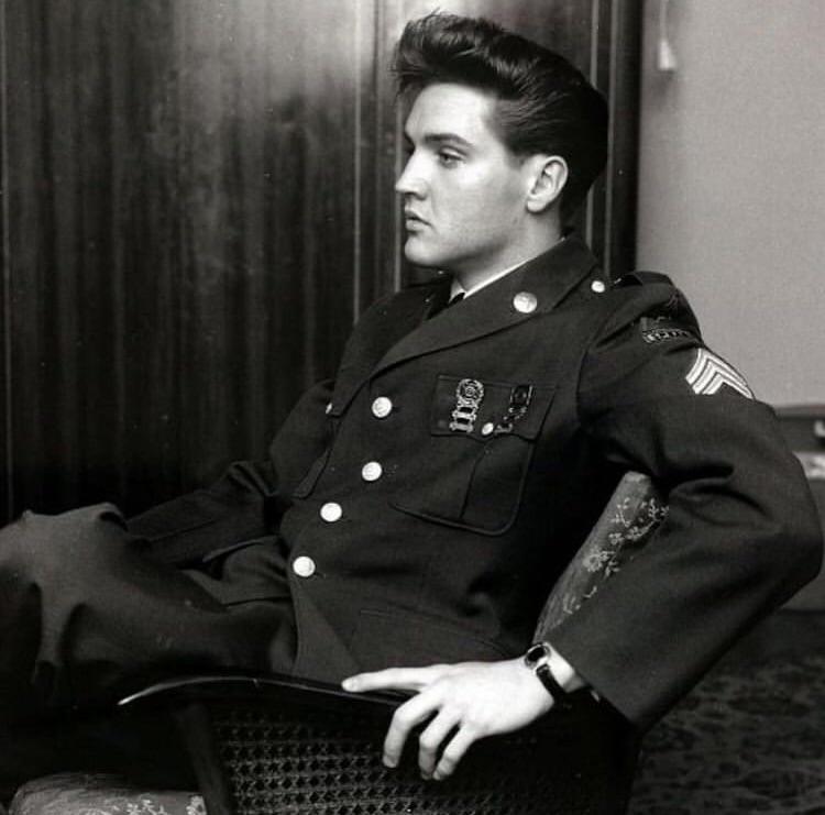Elvis Presley in Germany while serving in US Forces, 1958 - MyConfinedSpace
