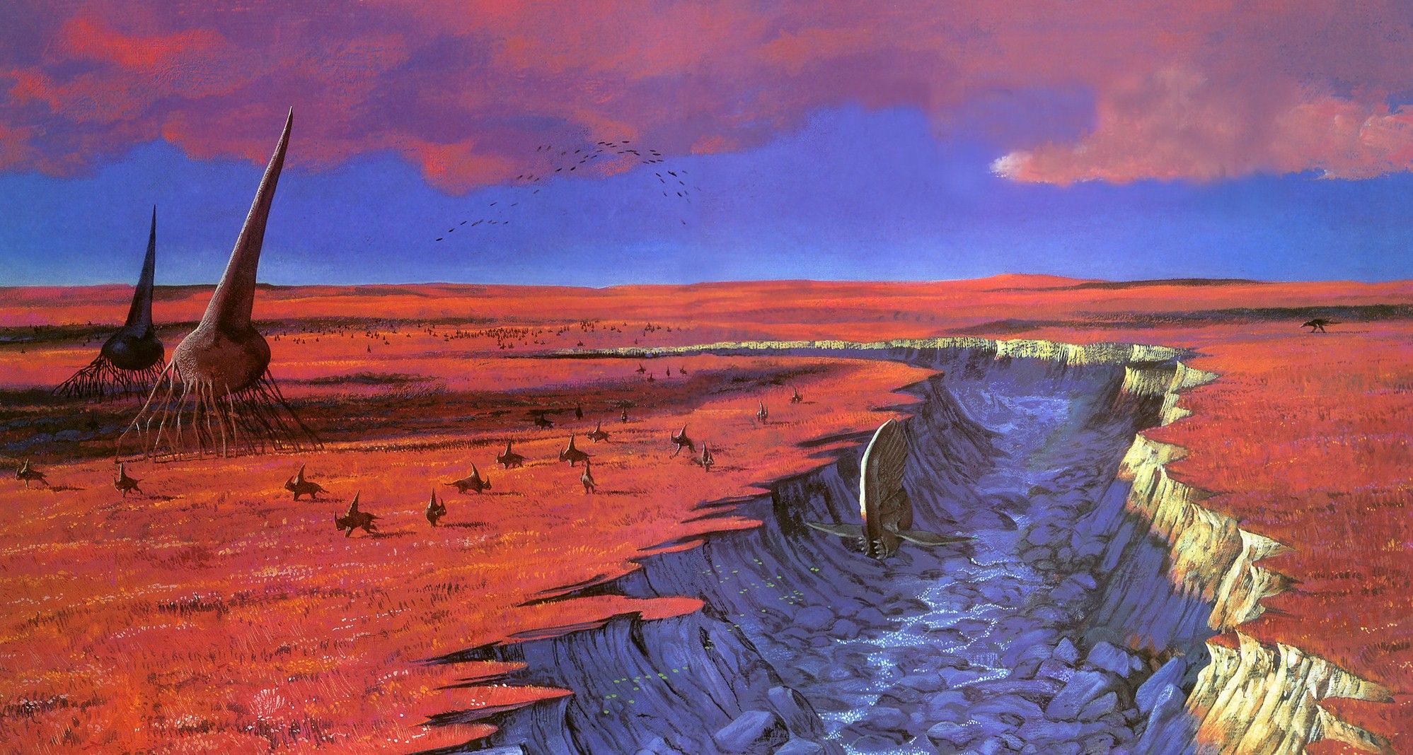 Surface of Darwin IV – from “Expedition” by Wayne Barlowe (1990 ...