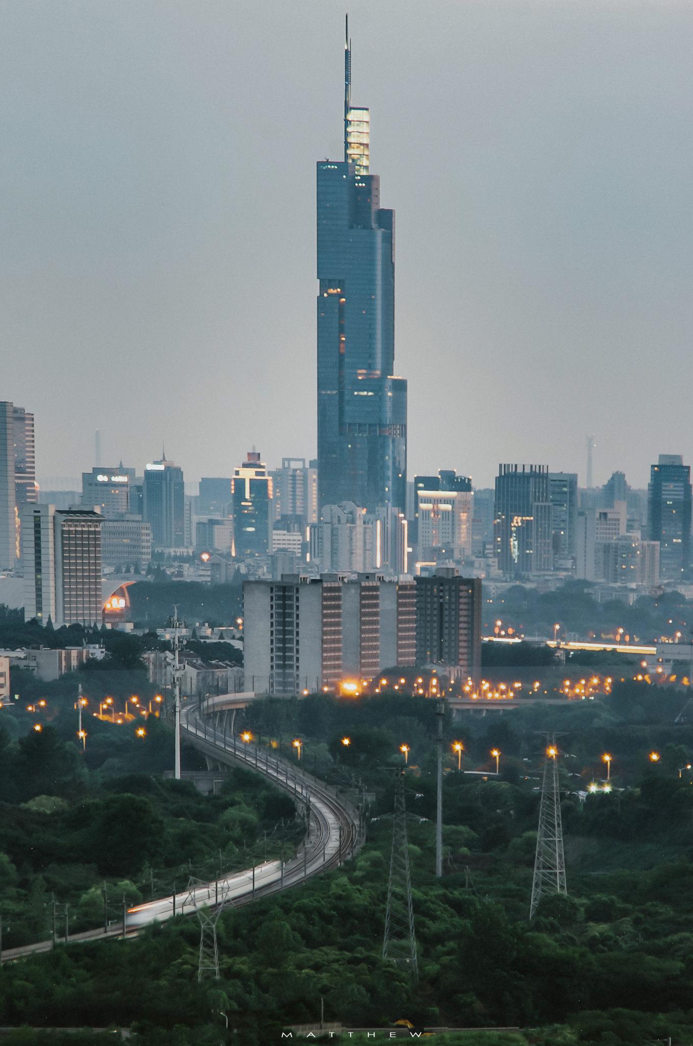Nanjing cityscape with Zifeng tower, China - MyConfinedSpace