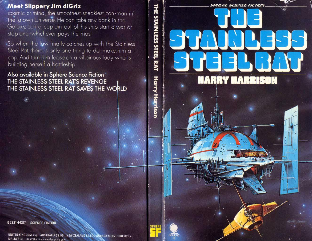 Harry Harrison, The Stainless Steel Rat, Sphere, 1976-1978 printings ...