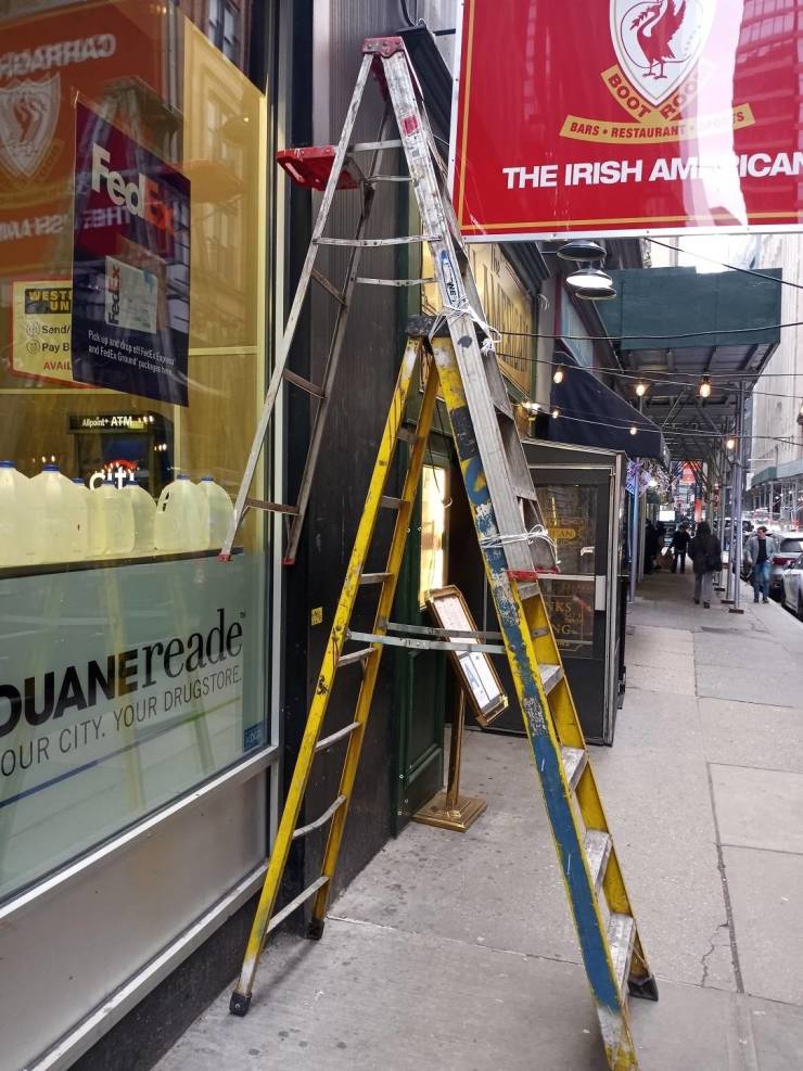 window ladder ladder - MyConfinedSpace