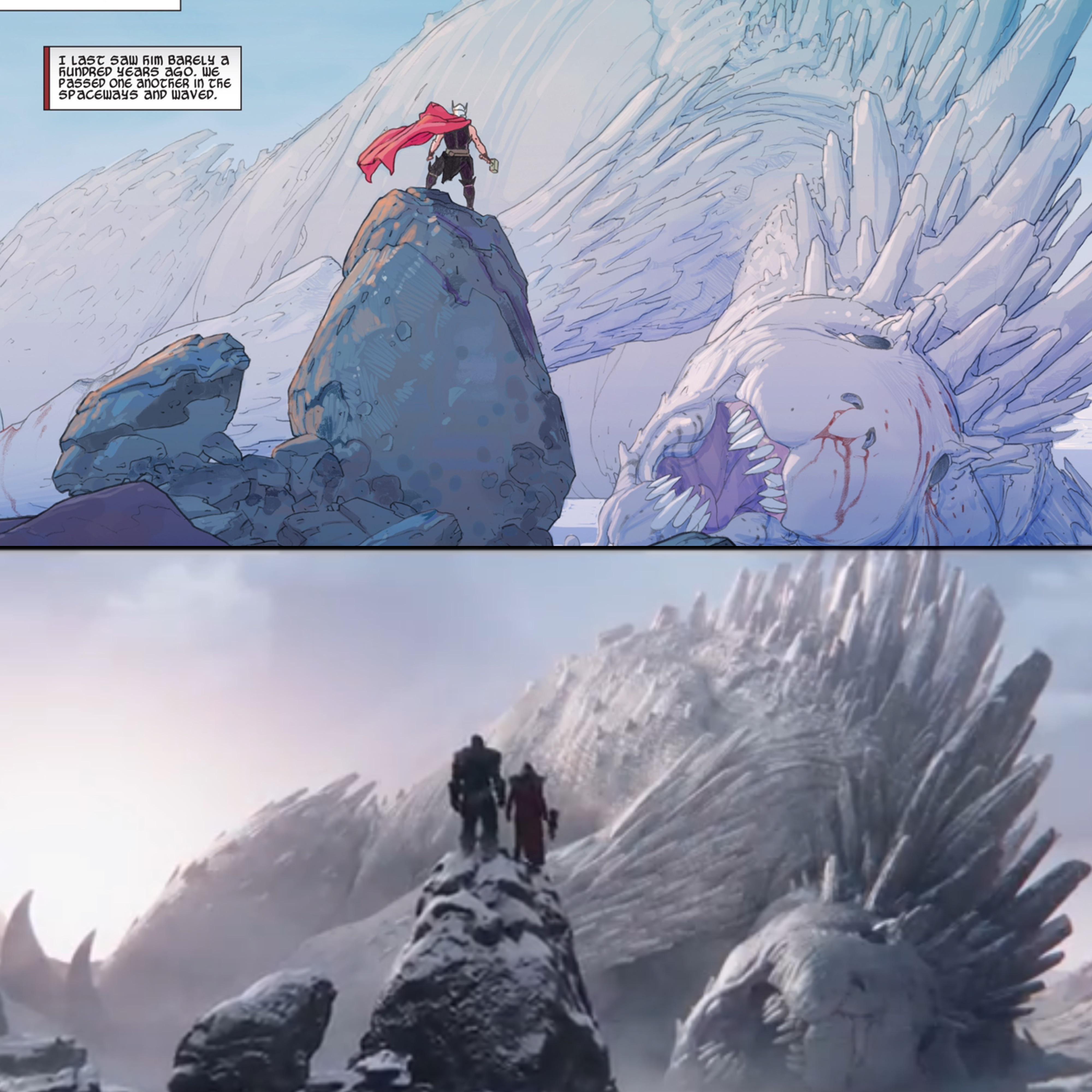 One scene from the L&T trailer directly pulled from Thor: God of ...