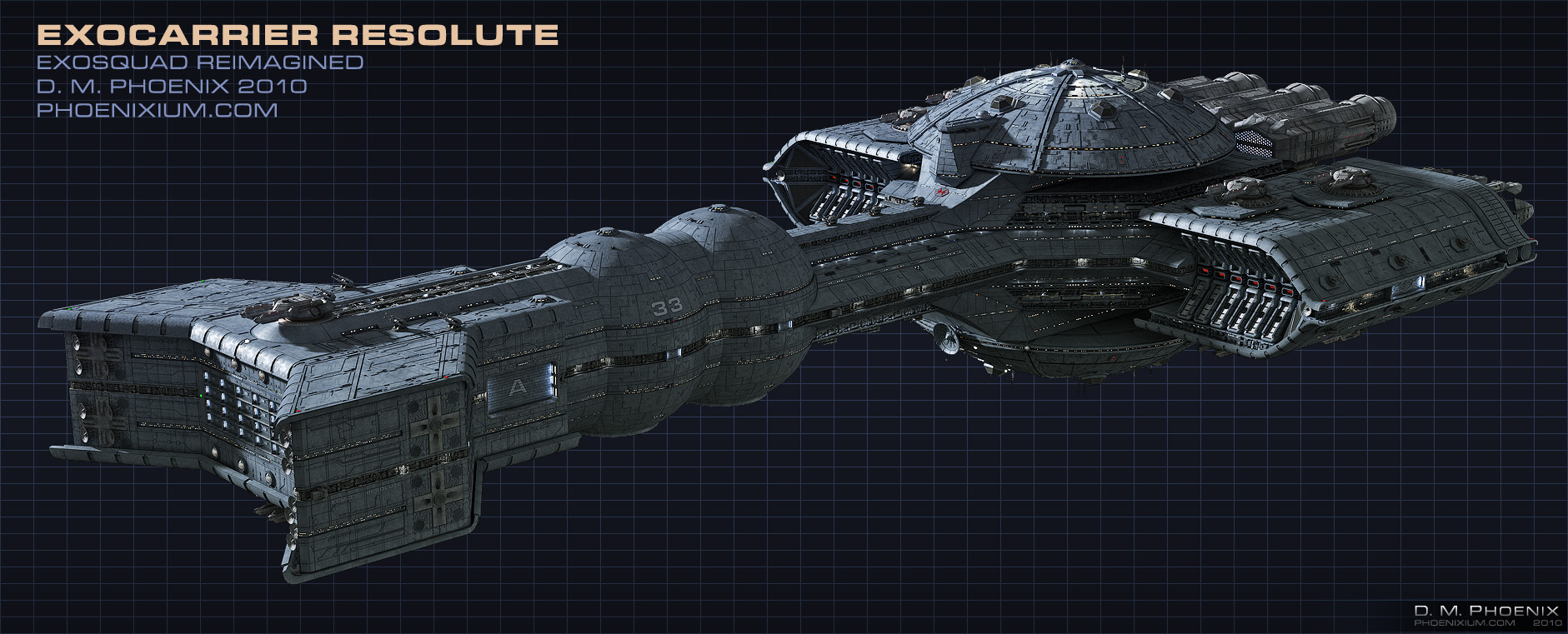 Exocarrier Resolute from Exo-Squad, by DM Phoenix - MyConfinedSpace