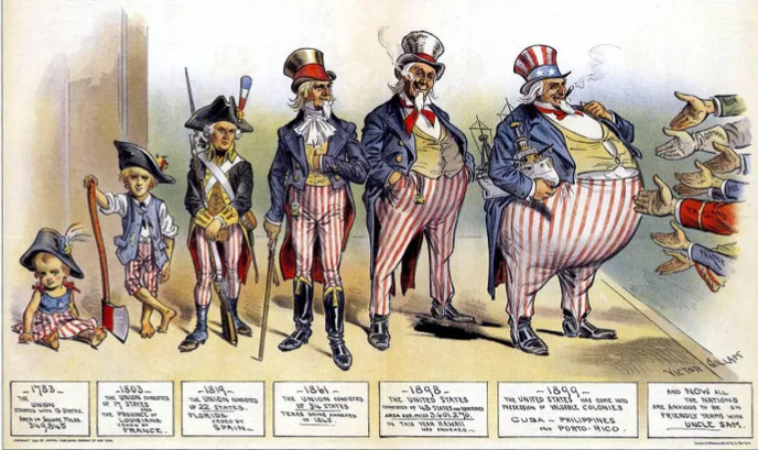 Uncle Sam’s growing “expansion” from the satirical magazine ‘Judge ...