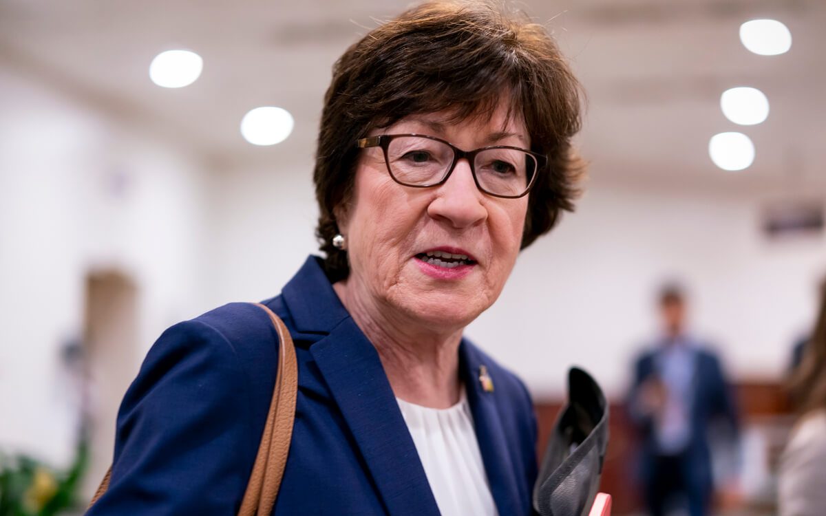Susan Collins calls police after pro-abortion rights chalk message ...