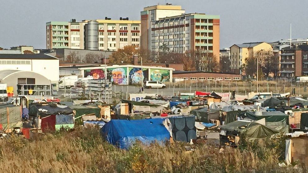 Homeless camp in Malmo Sweden. - MyConfinedSpace