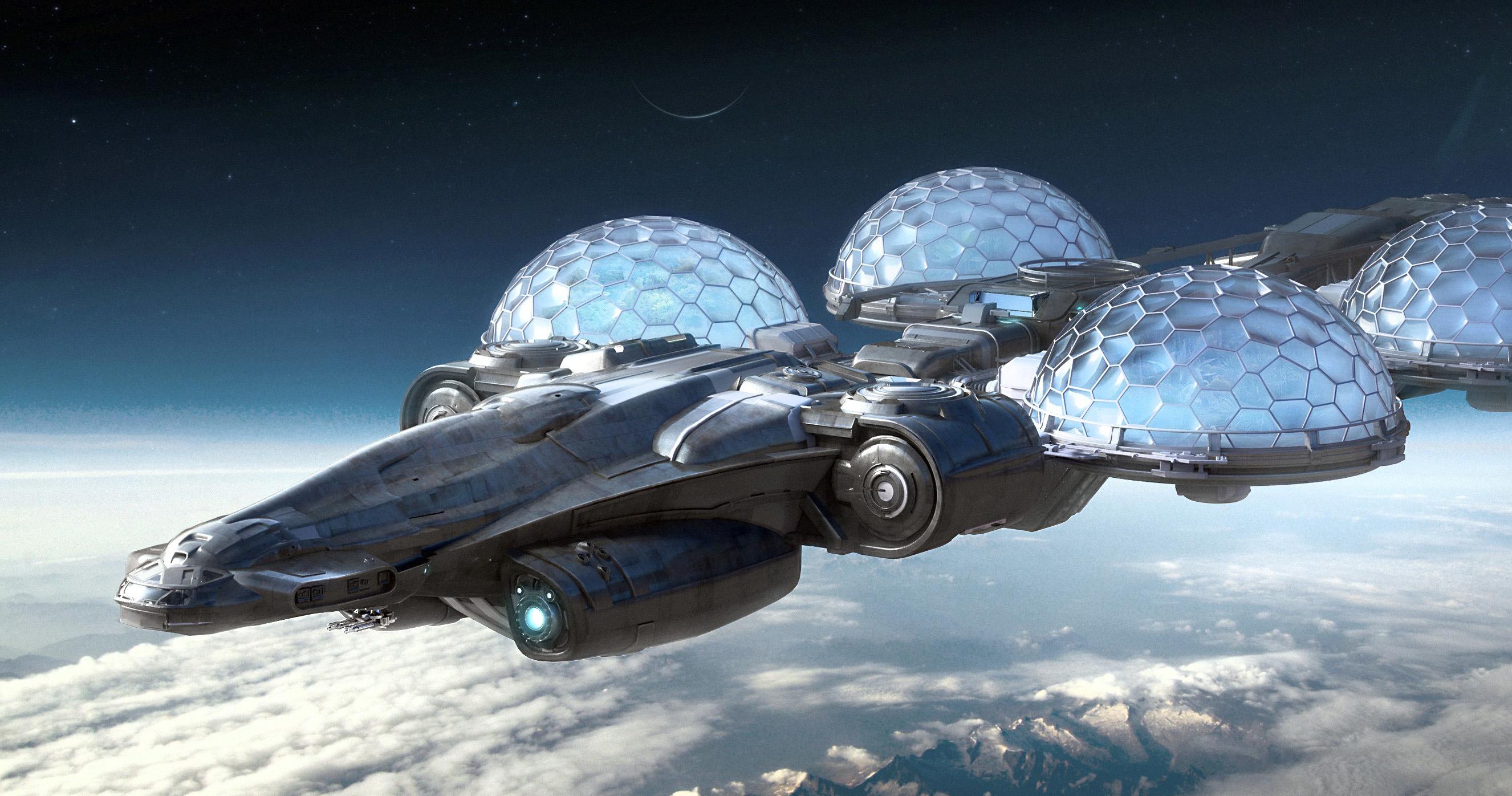 The Olympic class with biodome setup by Roberts Space Industries ...