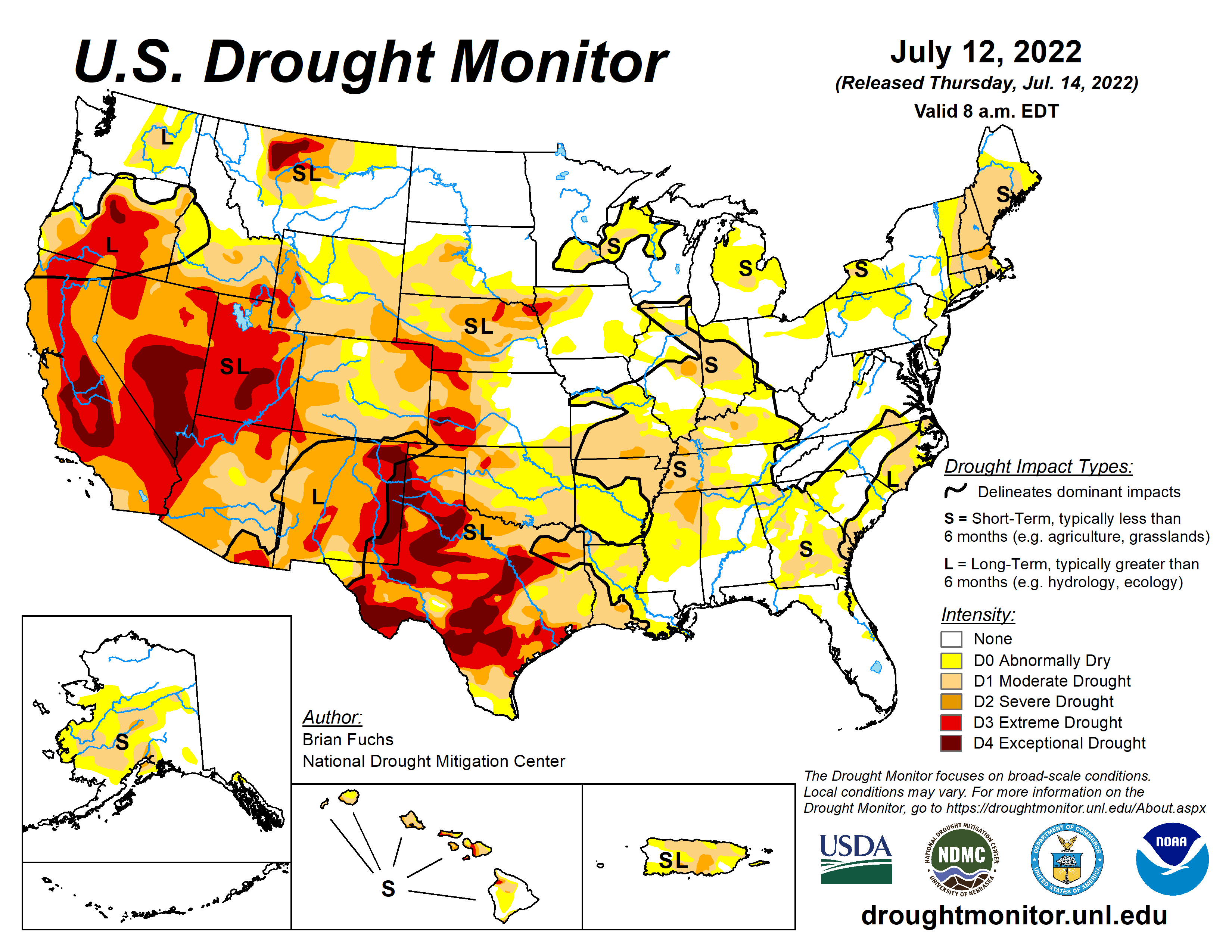 Current drought conditions across the US - MyConfinedSpace