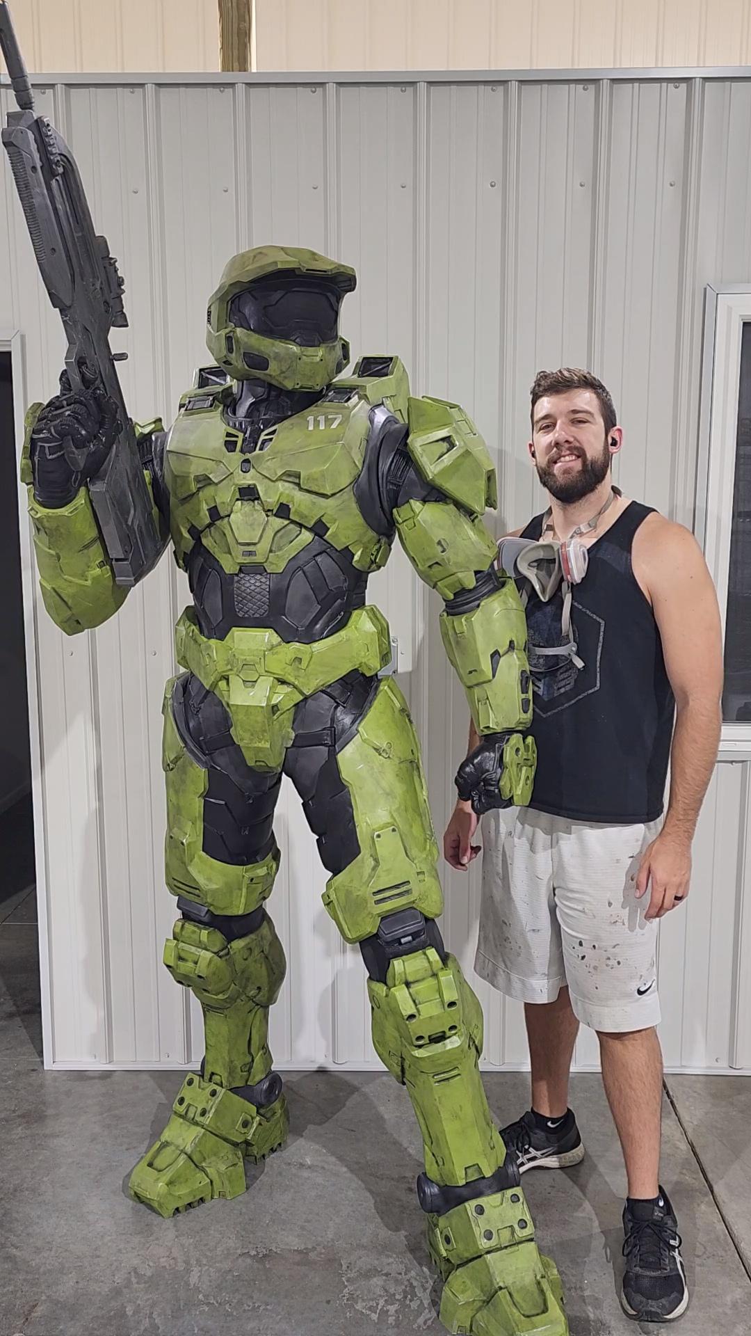 Nearly finished with my life sized Master Chief! - MyConfinedSpace