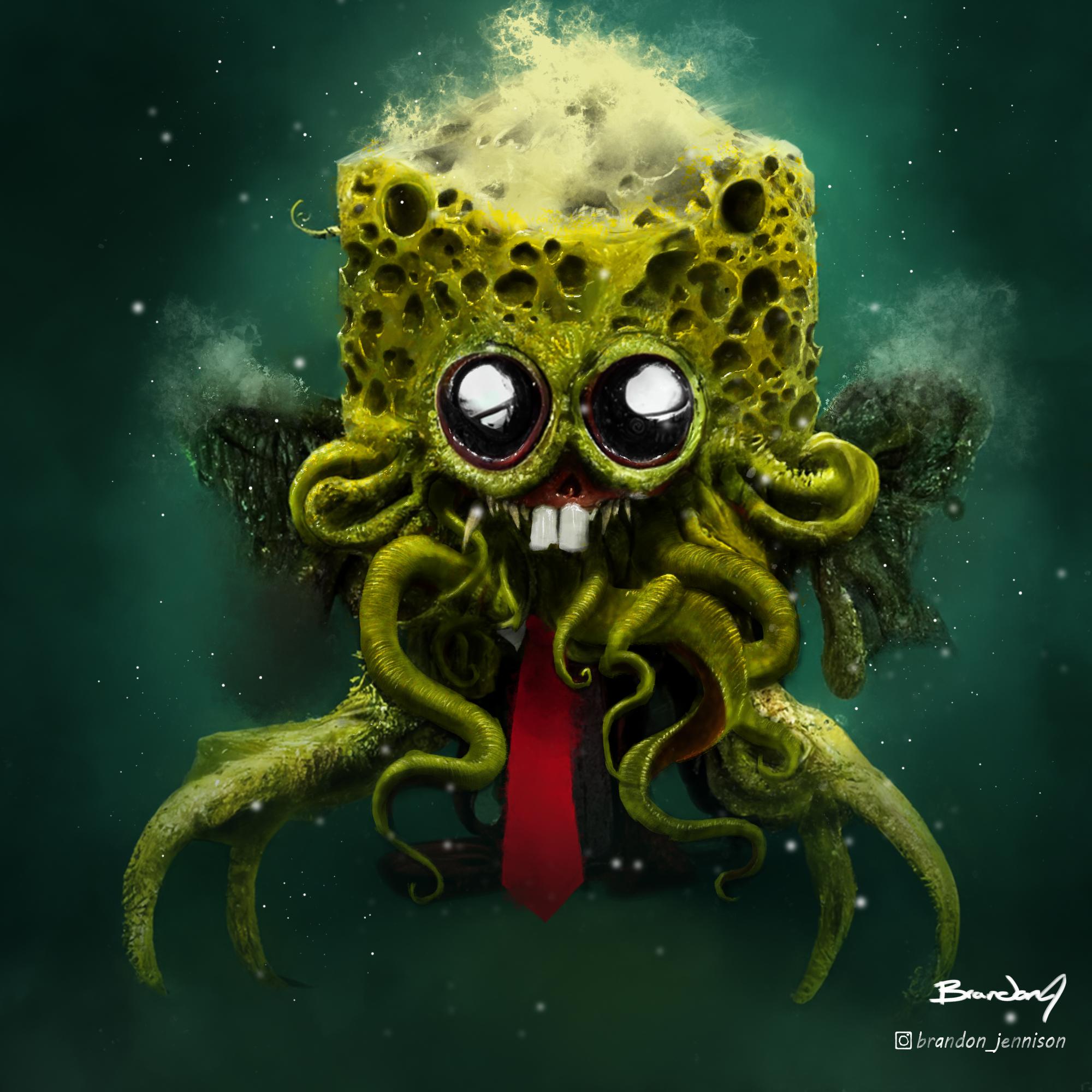 Cthulhu SpongeBob - MyConfinedSpace