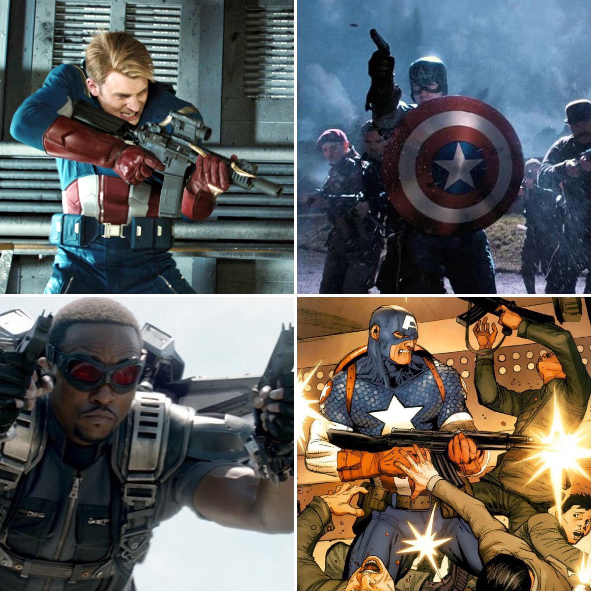 Why did Steve Rogers stop using guns? And does Sam Wilson still use ...