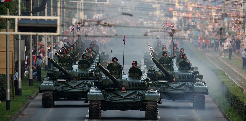 Croatian M-84 tanks during military parade in 2015 - MyConfinedSpace ...