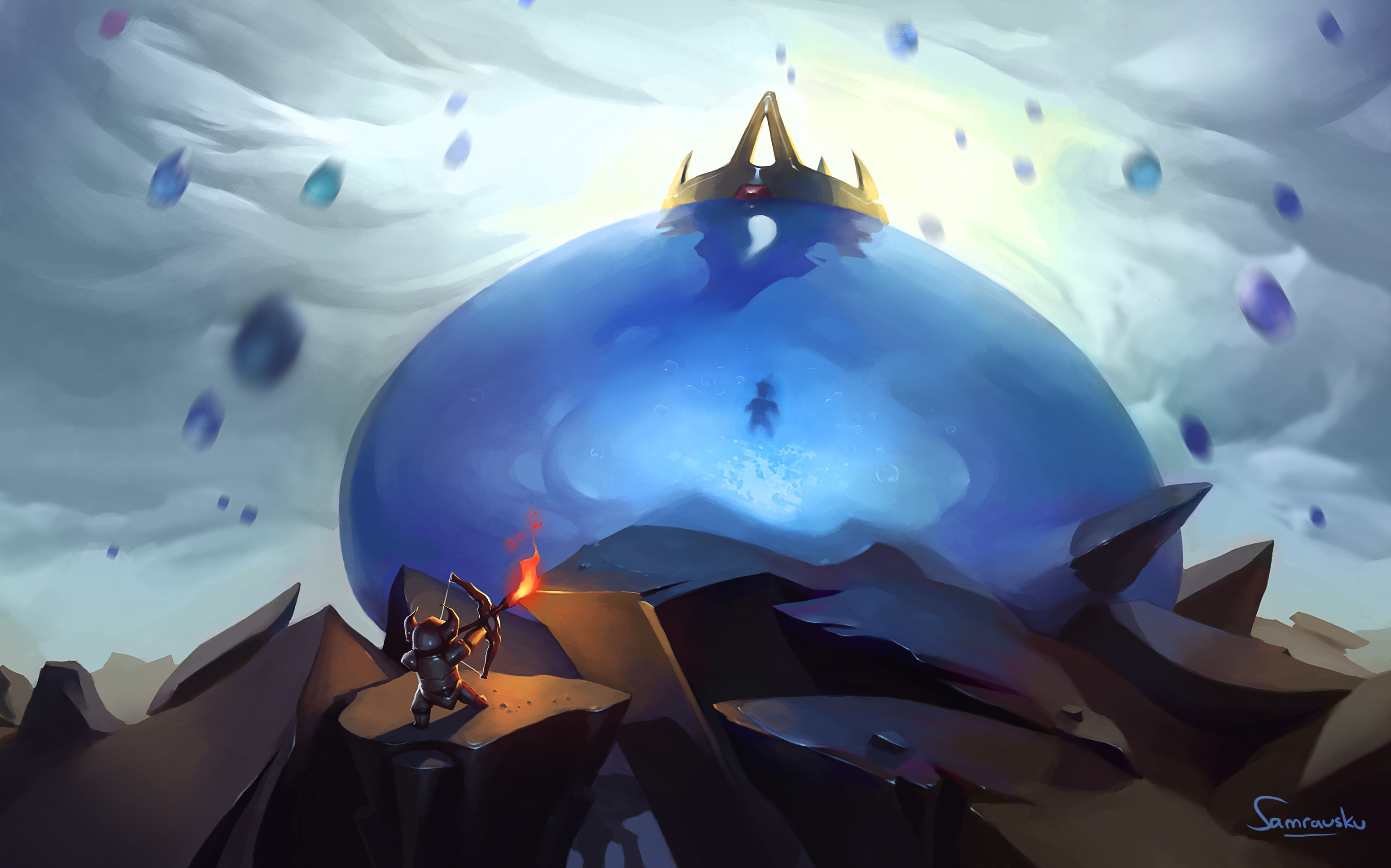 King Slime by Samrausku - MyConfinedSpace