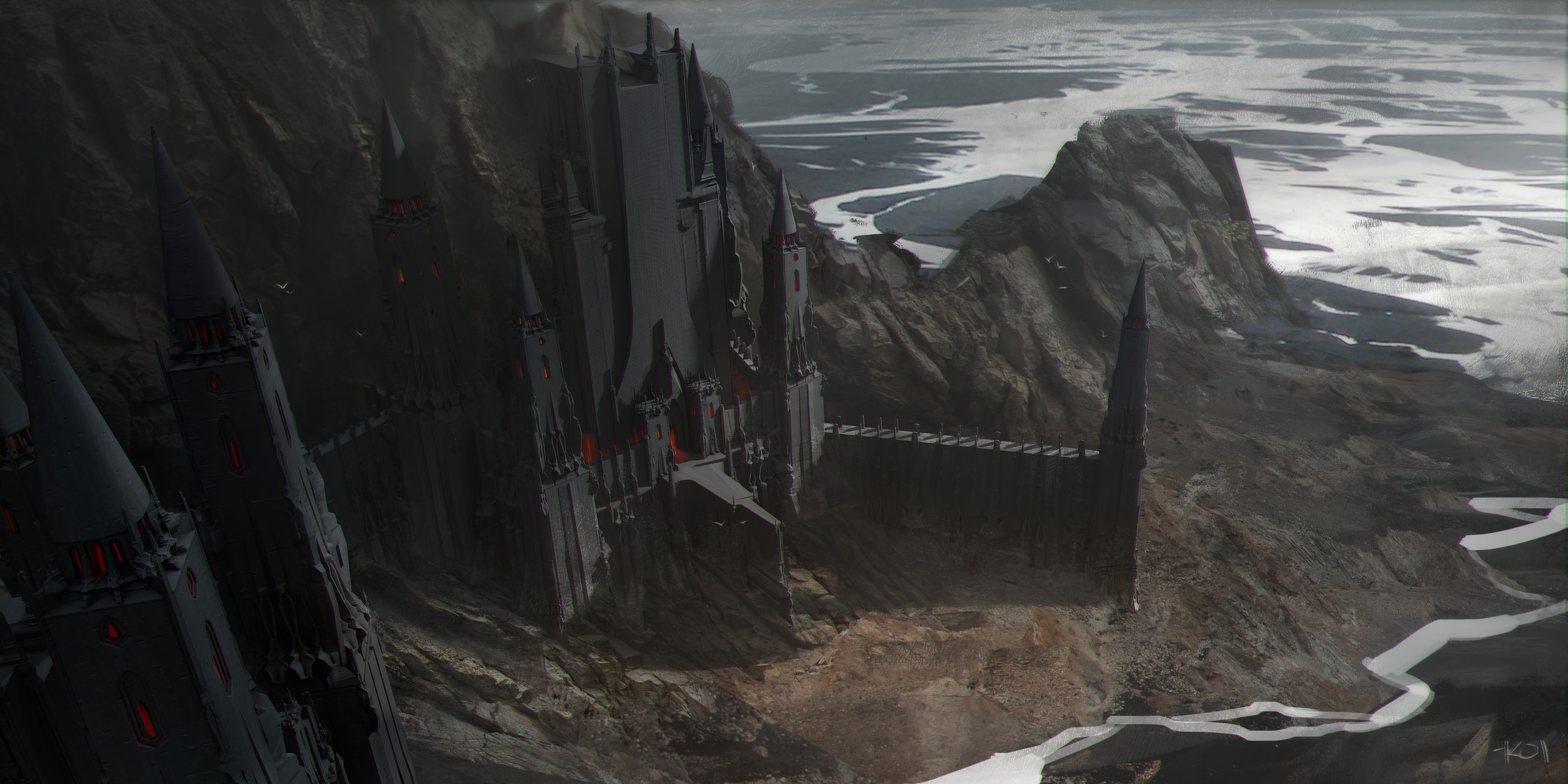 Fantasy Castle Dark HD Wallpaper by Noel, Jr. Quijada - MyConfinedSpace